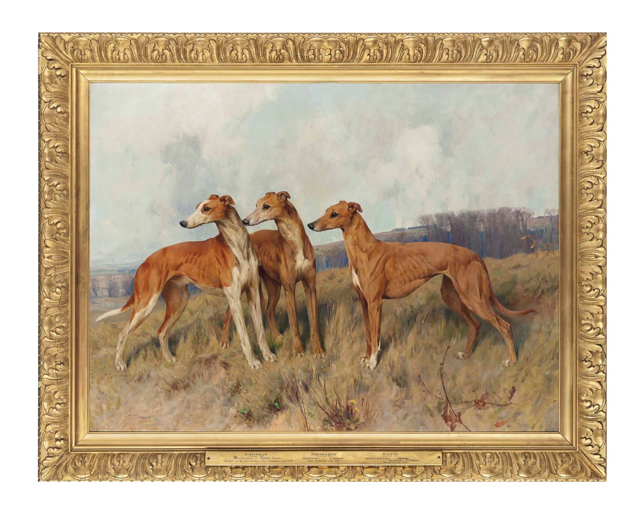 Arthur Wardle, R.I. (1864-1949), Colonel J. Dennis's greyhounds ...