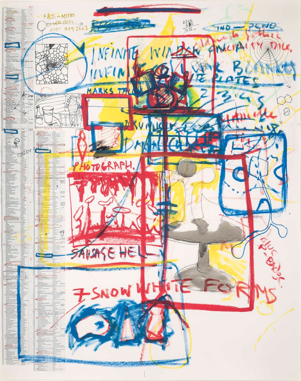 Keith Tyson (B. 1969), Studio Wall Drawing: Artmachine Pieces Still To ...