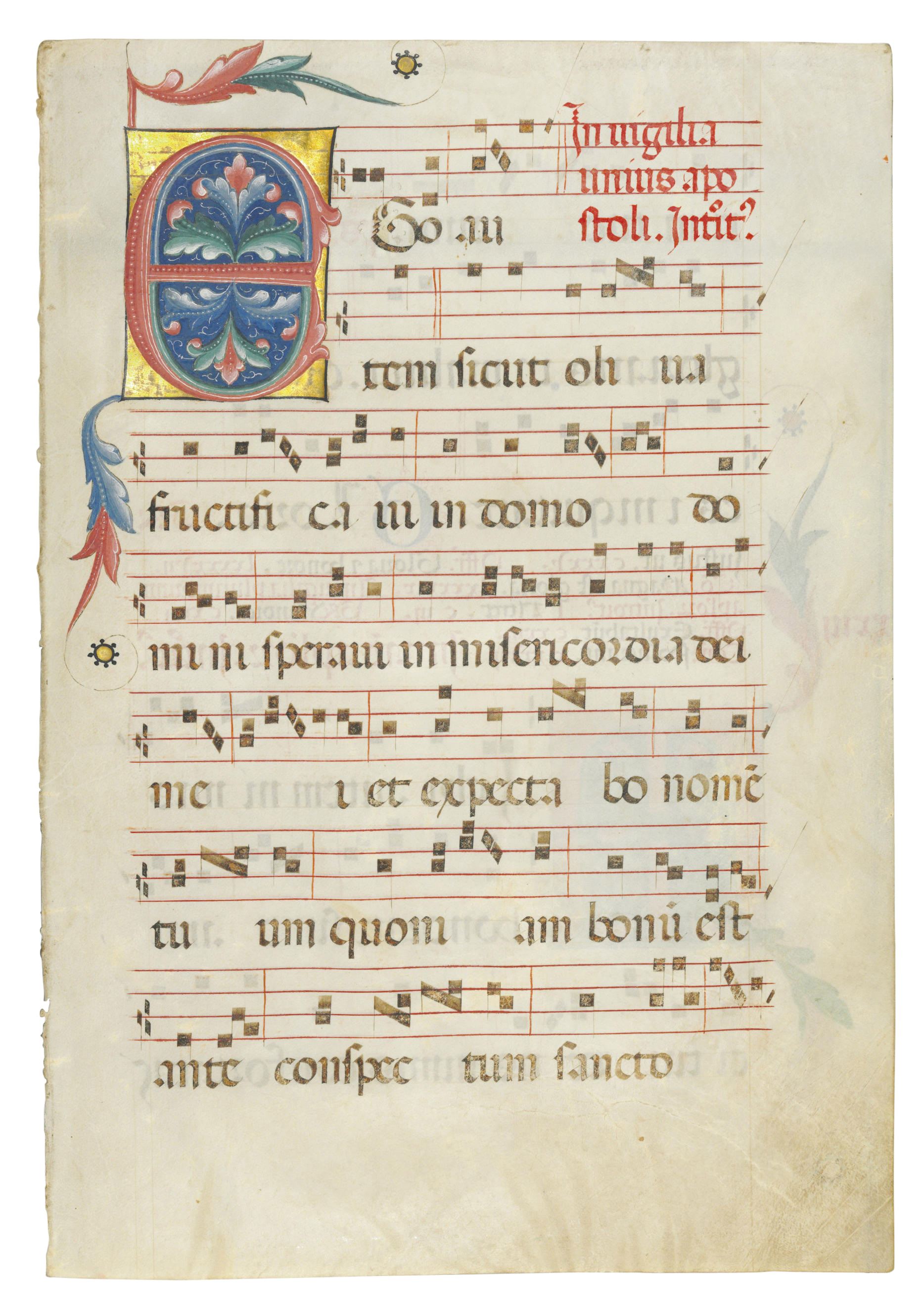 Anonymous Northern Italian Artist, TWO INITIALS ‘M’ and ‘E’ on a leaf ...