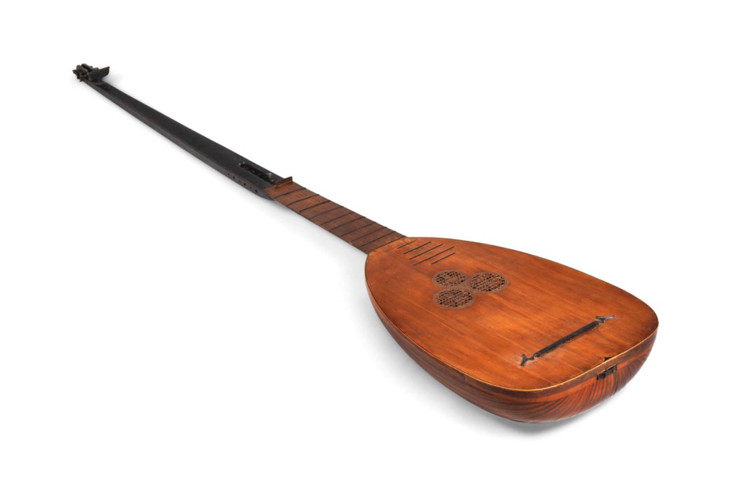 A THEORBO LUTE OR CHITARRONE, AFTER GIOVANNI TESLER, ANCONA, 17TH ...