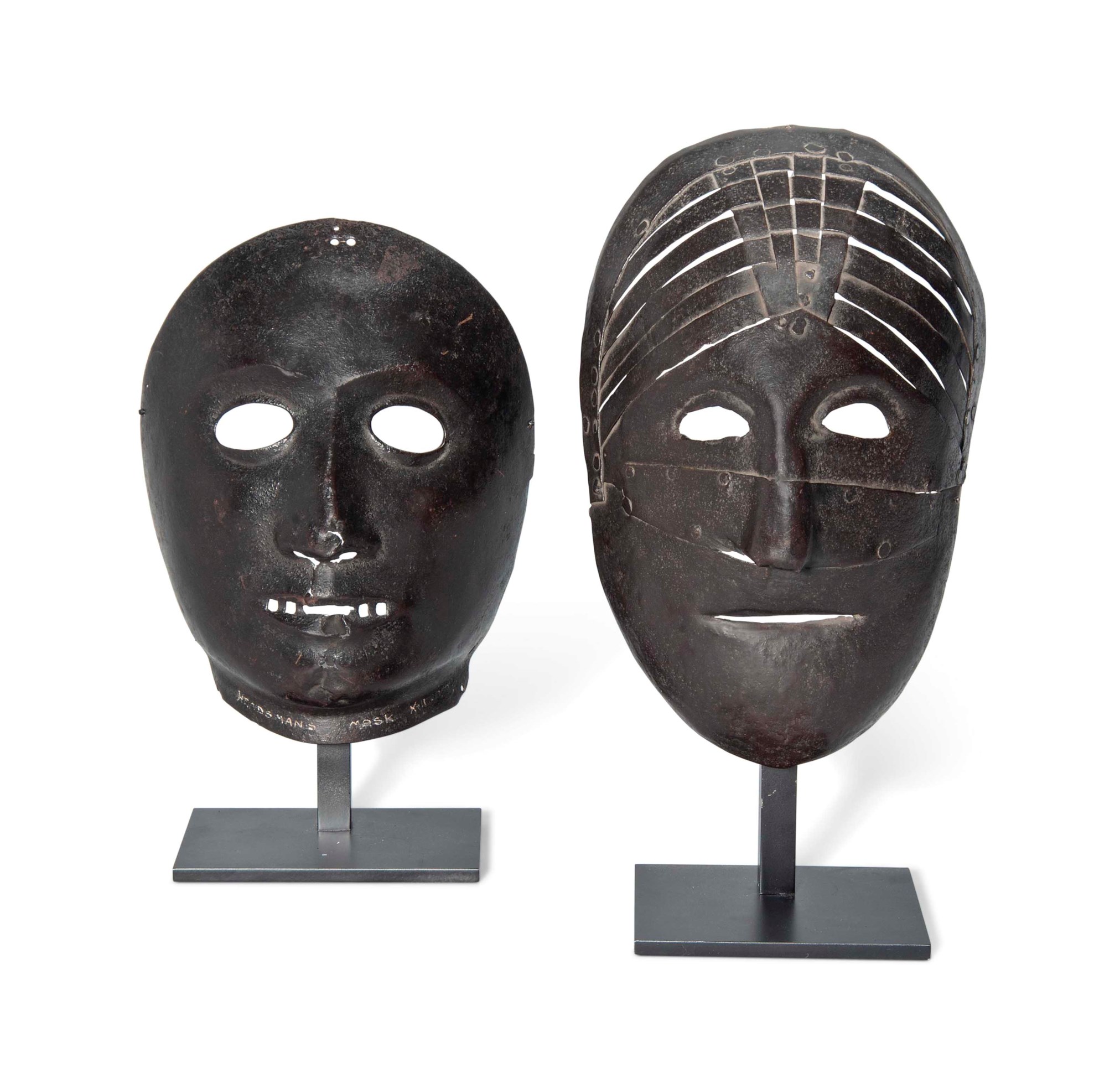 TWO IRON MASKS, GERMANY, 17TH CENTURY, PROBABLY NUREMBERG | Christie's