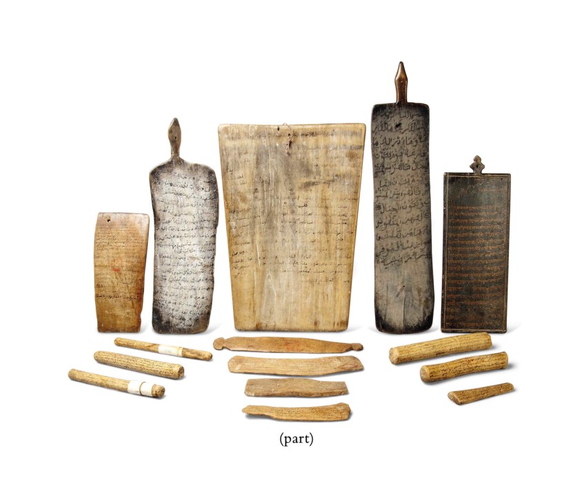 A LARGE GROUP OF STUDY TABLETS AND STICKS, MOROCCO AND SAHARA | Christie's