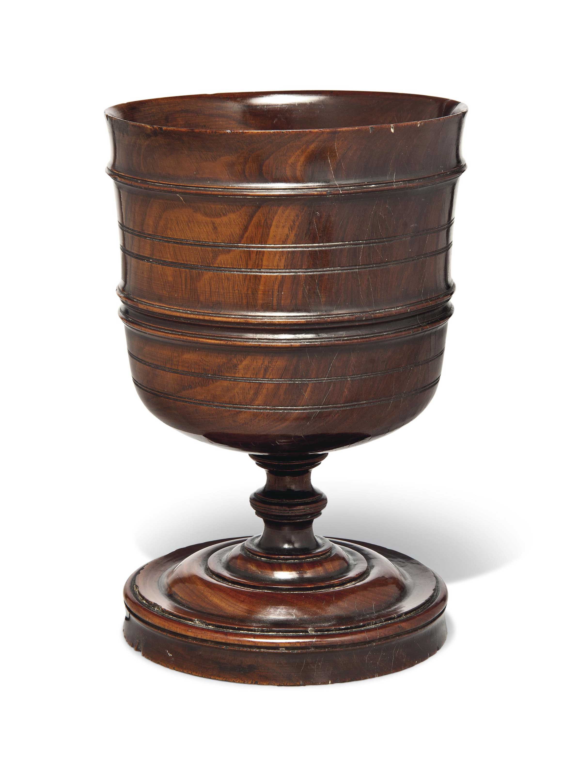 A DECORATED PEARWOOD LOVING CUP, ENGLAND, CIRCA 1665 | Christie's