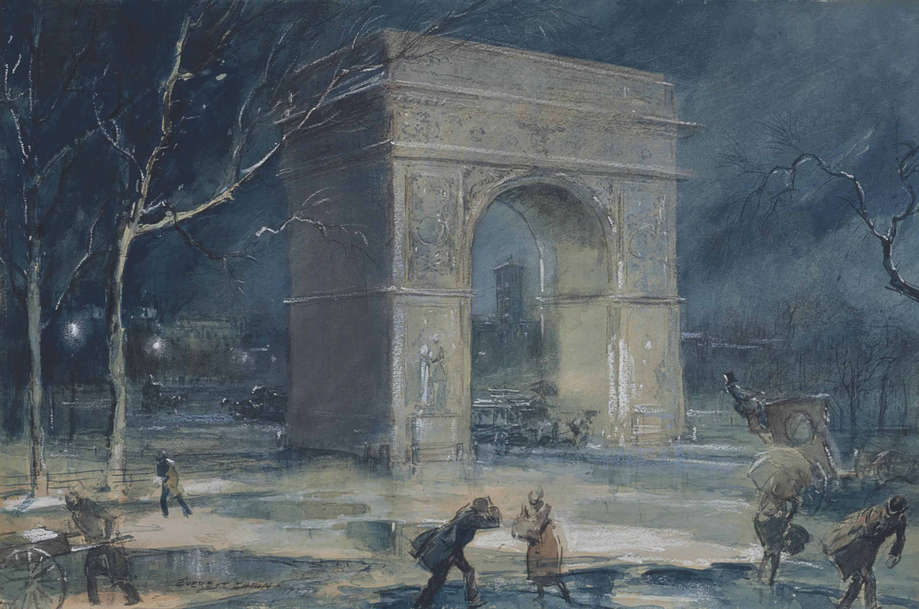 EVERETT SHINN (1876-1953), The Arch, Washington Square | Christie’s
