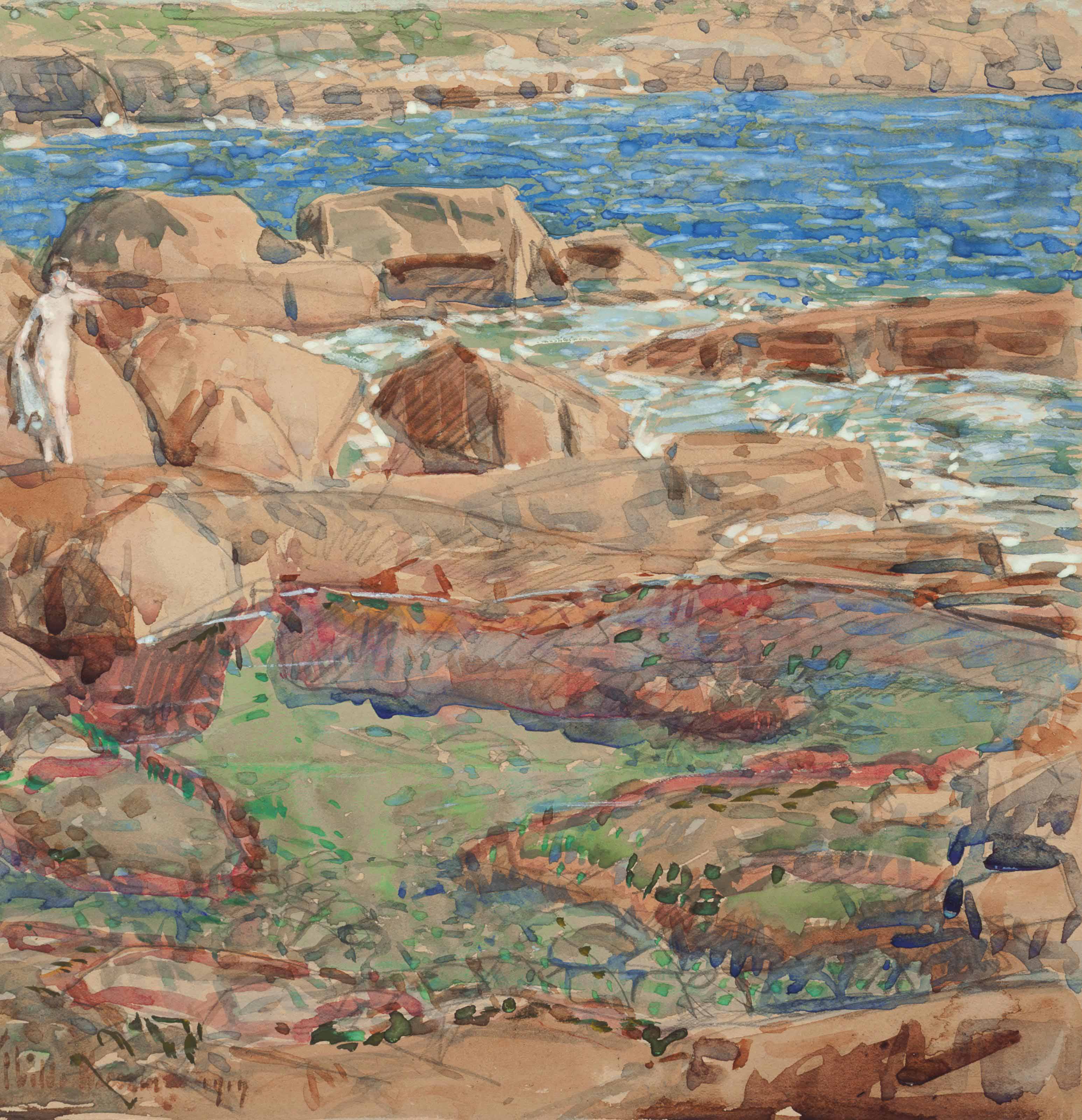 CHILDE HASSAM (1859-1935), The Pretty Pool, Bass Rocks | Christie’s