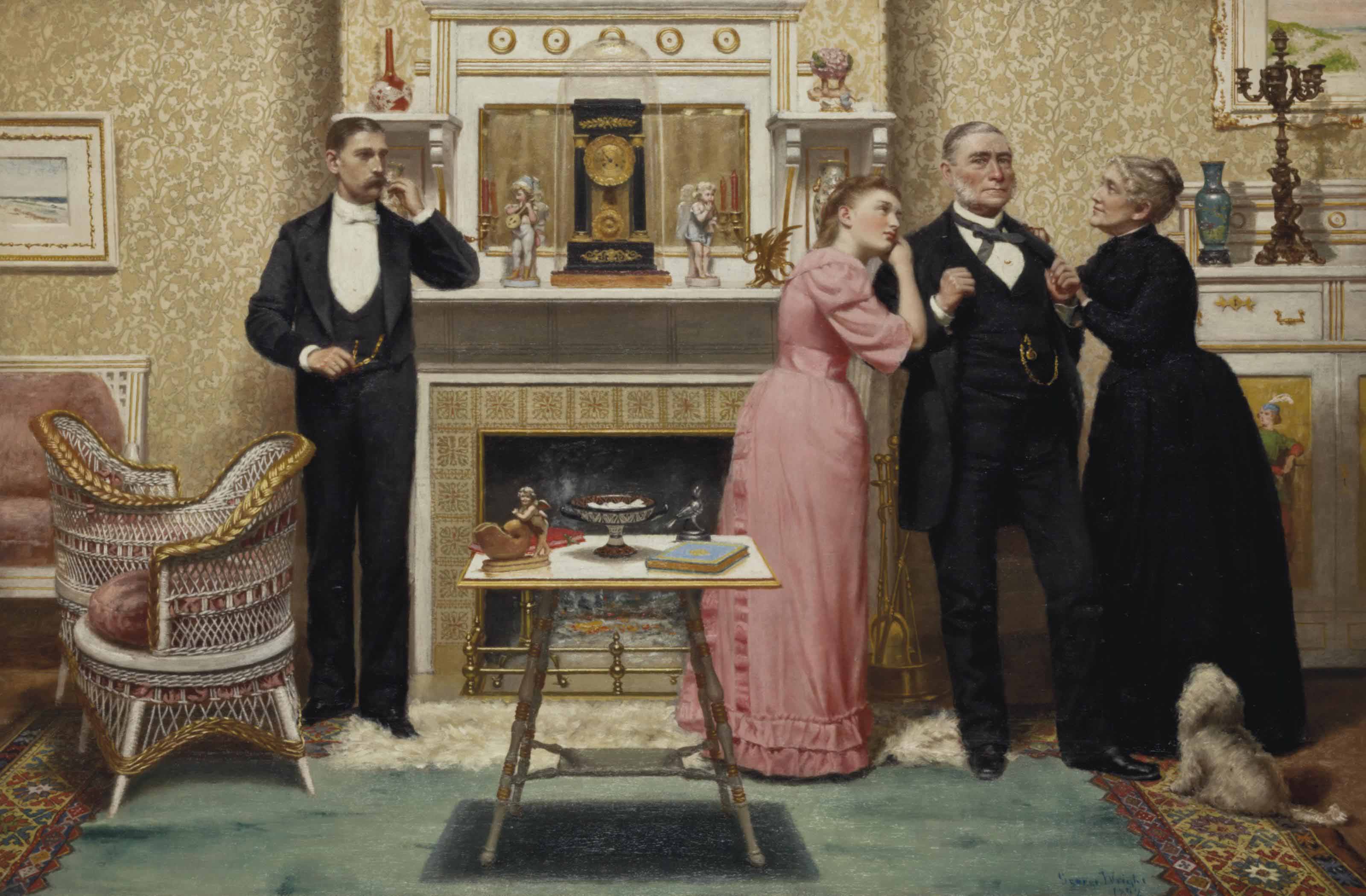 GEORGE WRIGHT (AMERICAN, 19TH CENTURY), An Anxious Moment | Christie’s