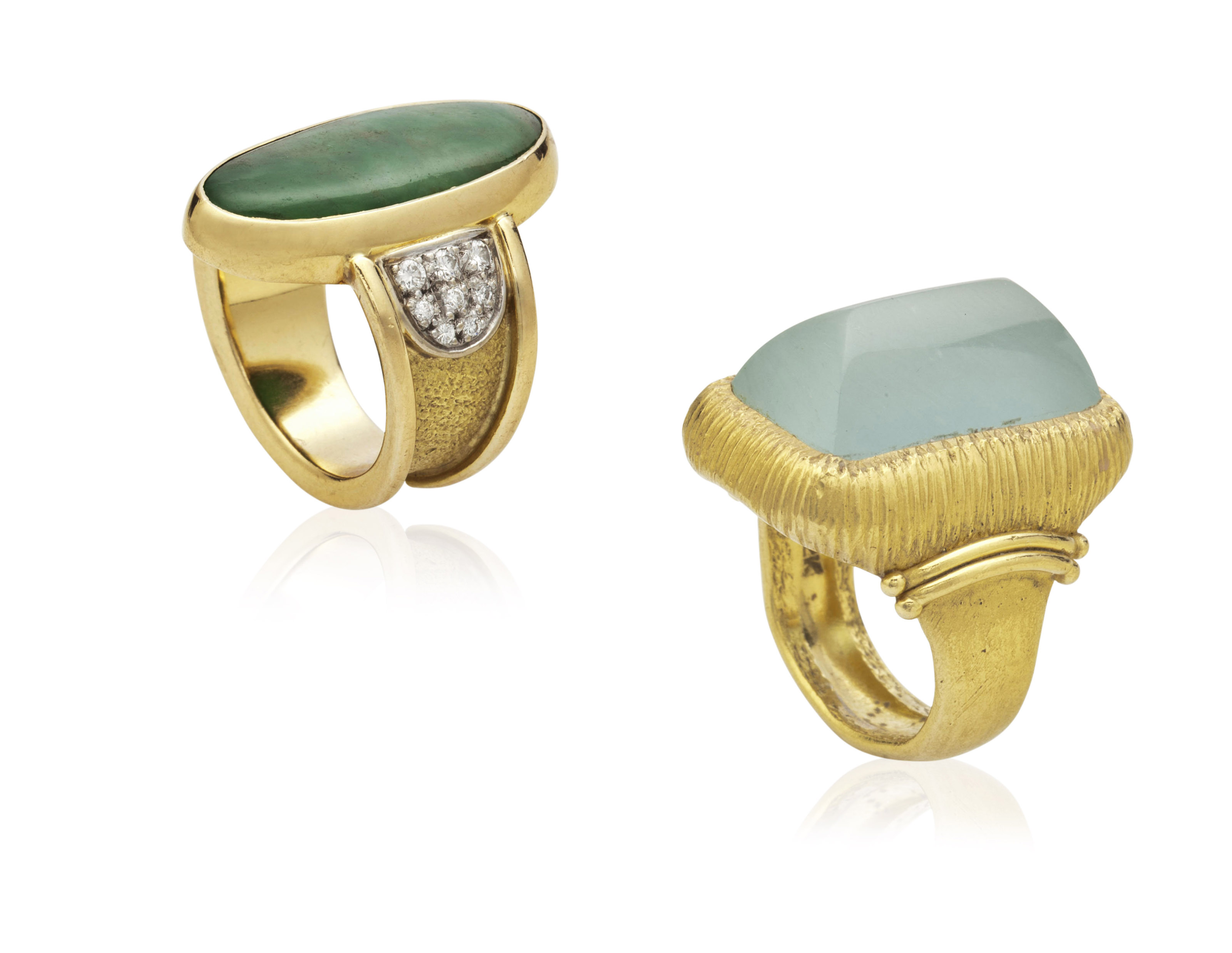 GROUP OF COLORED STONE RINGS, | Christie’s