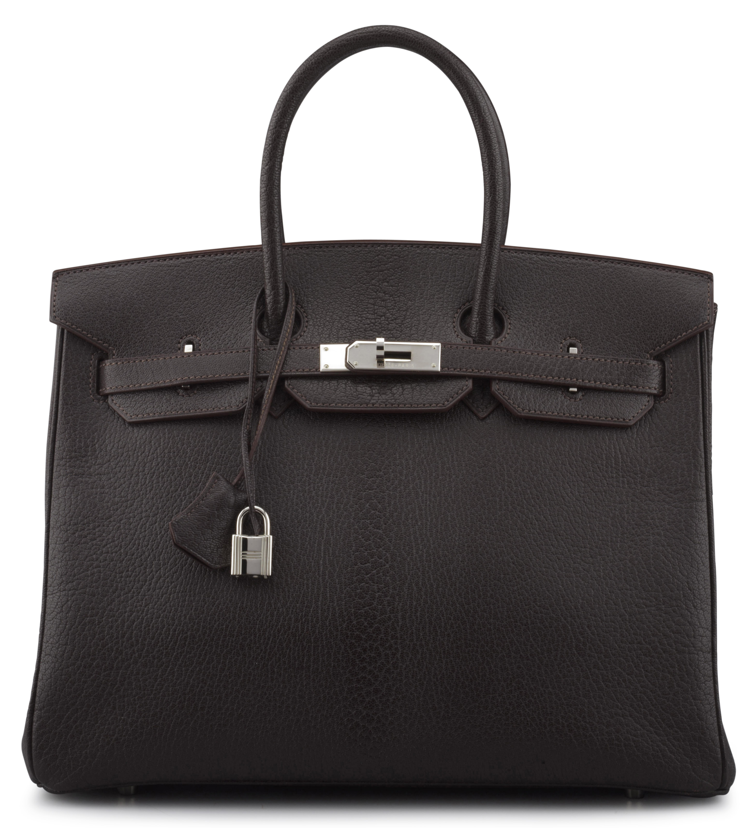A 35CM EBENE CHEVRE LEATHER BIRKIN BAG, HERMÈS, 2003 | Christie’s
