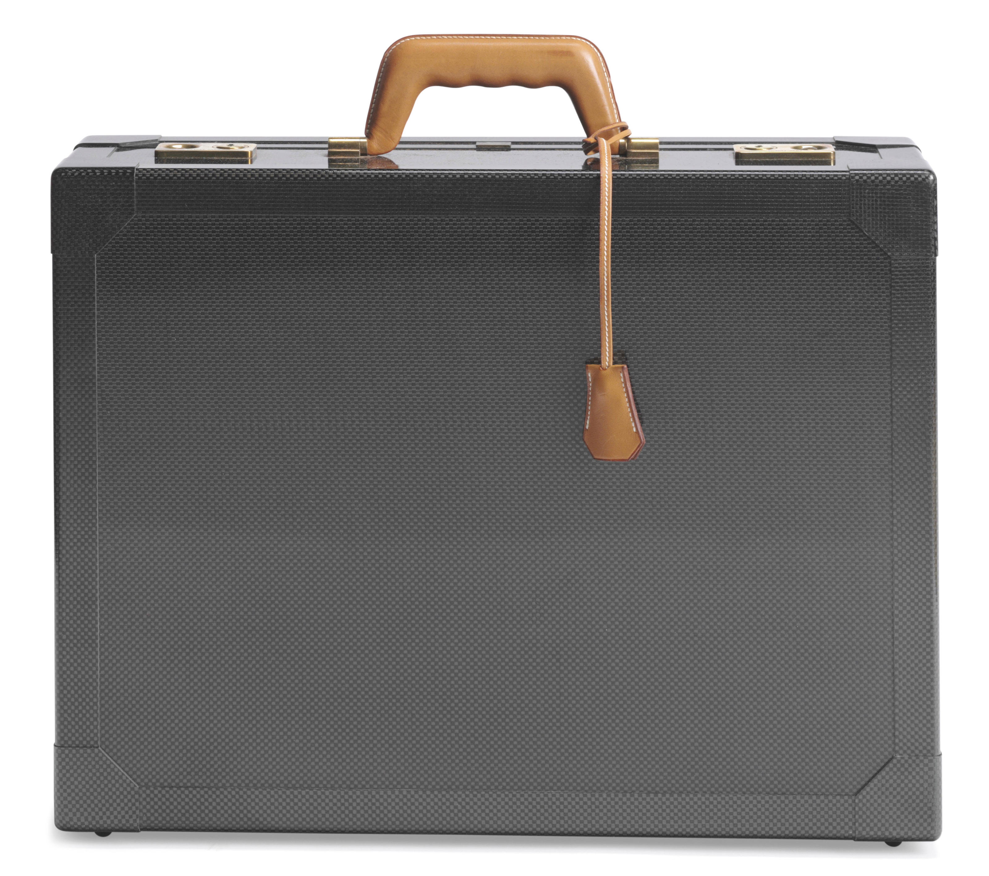 A LIMITED EDITION 48CM CARBON FIBER & VACHE NATURAL ESPACE BRIEFCASE ...