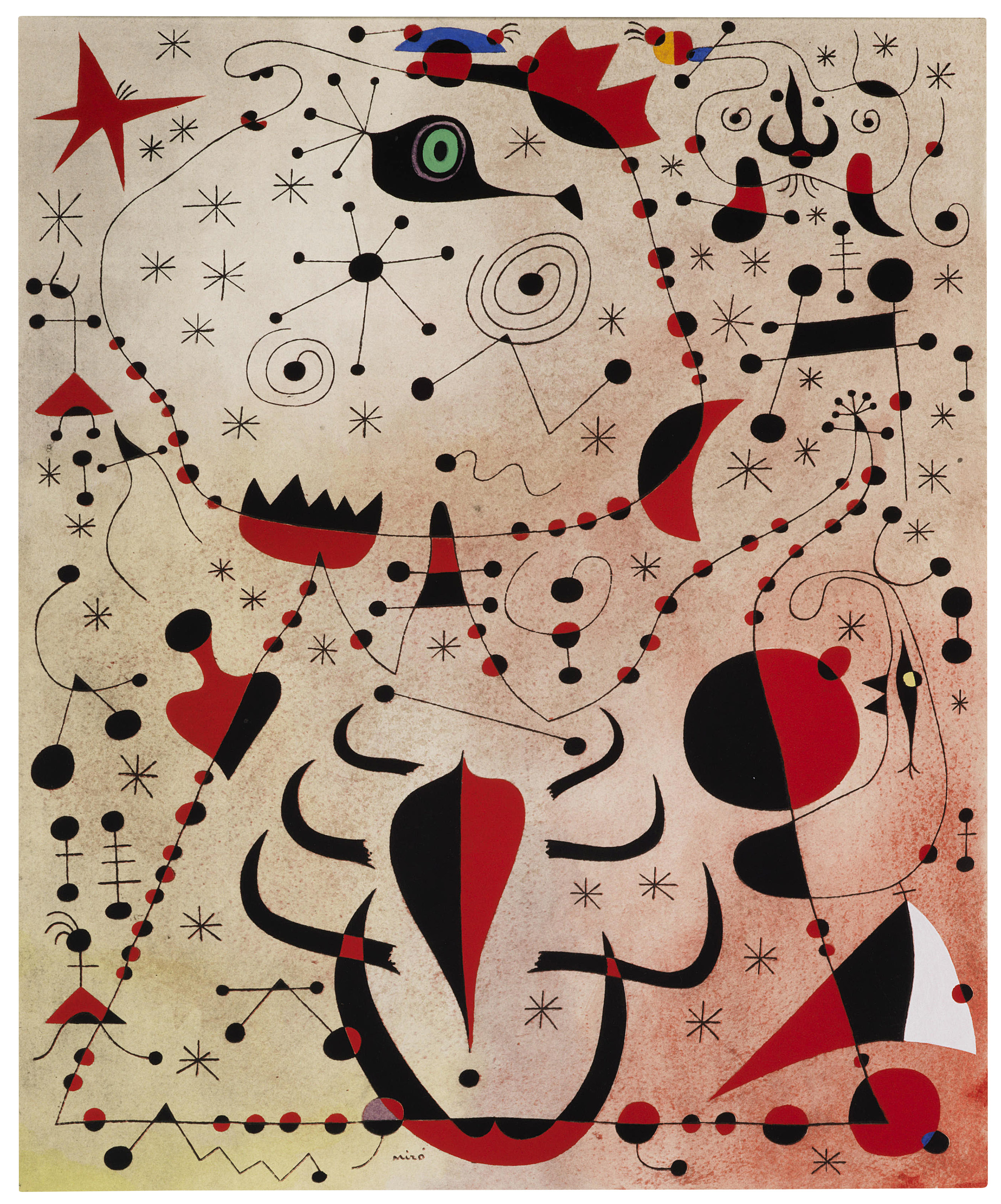 JOAN MIRÓ (1893-1983), One plate, from: Constellations | Christie’s