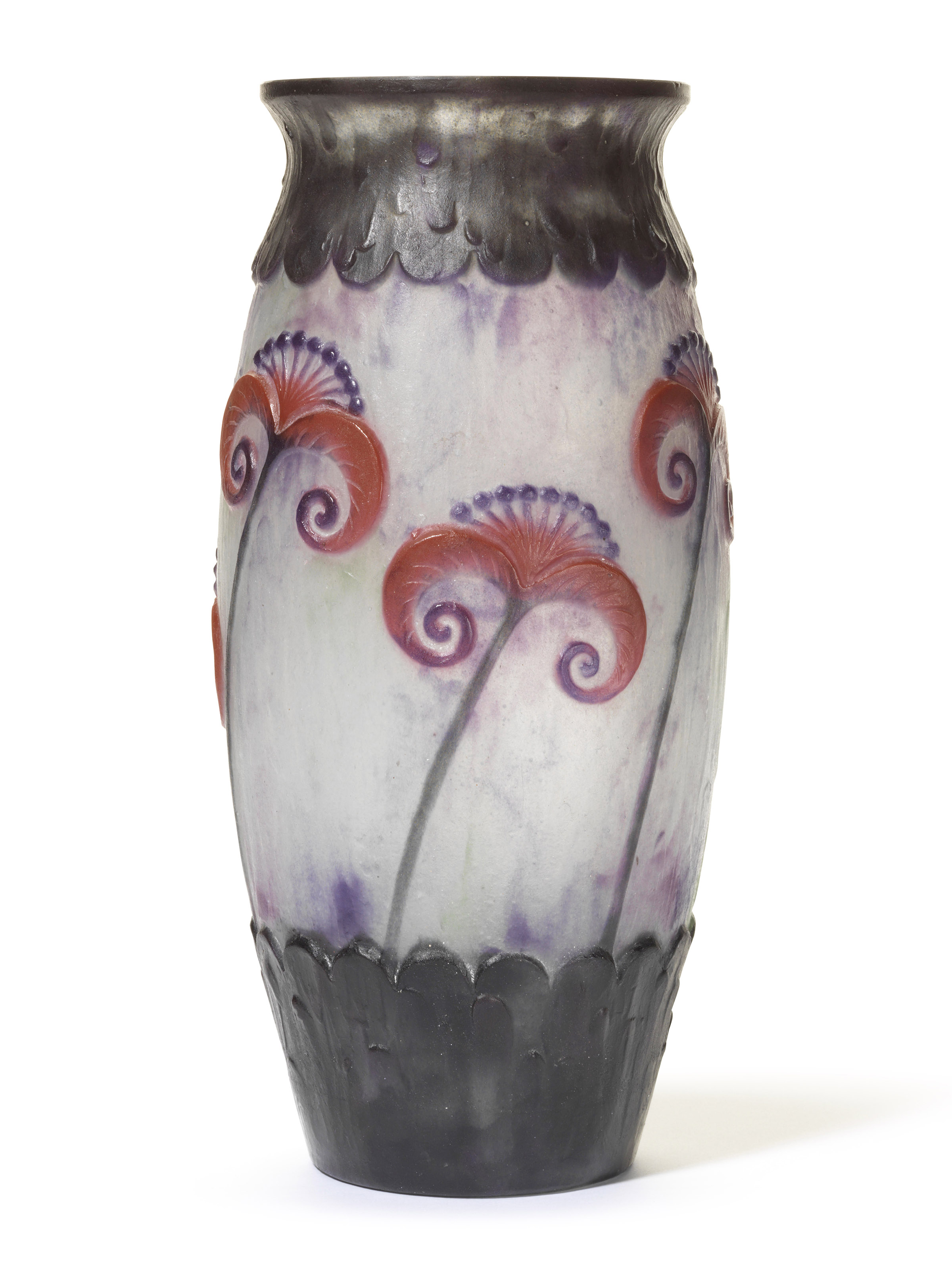 GABRIEL ARGY-ROUSSEAU (1885-1953), A 'PAPYRUS' VASE, CIRCA 1924 ...