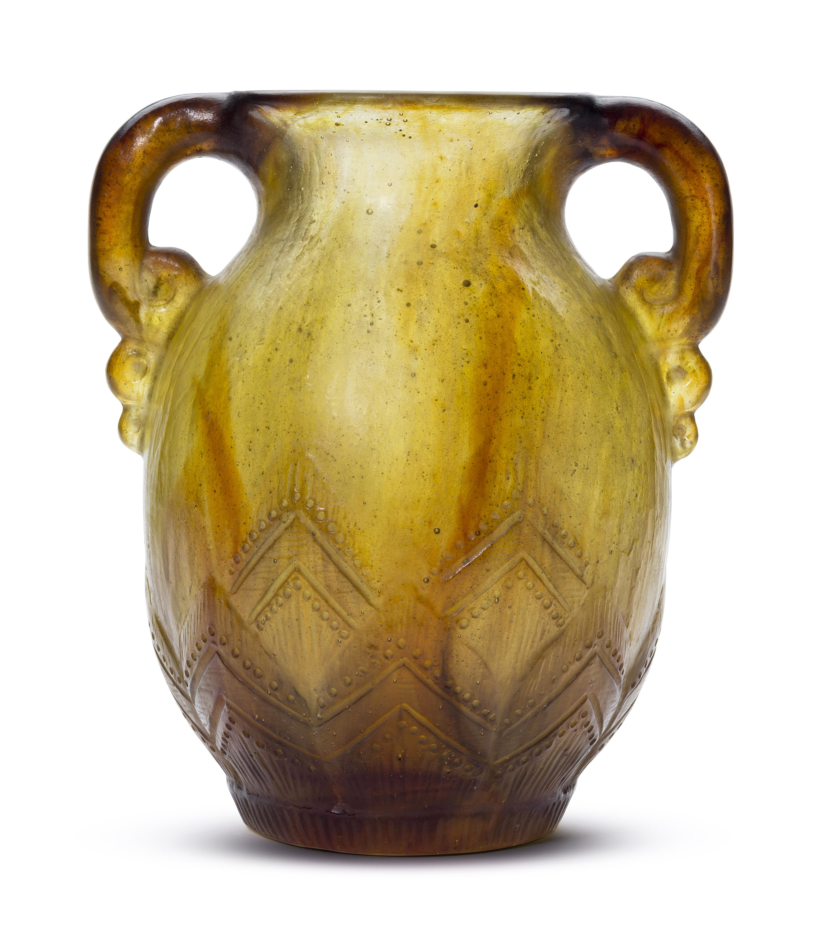 GABRIEL ARGY-ROUSSEAU (1885-1953), A TWO-HANDLED VASE, CIRCA 1927 ...