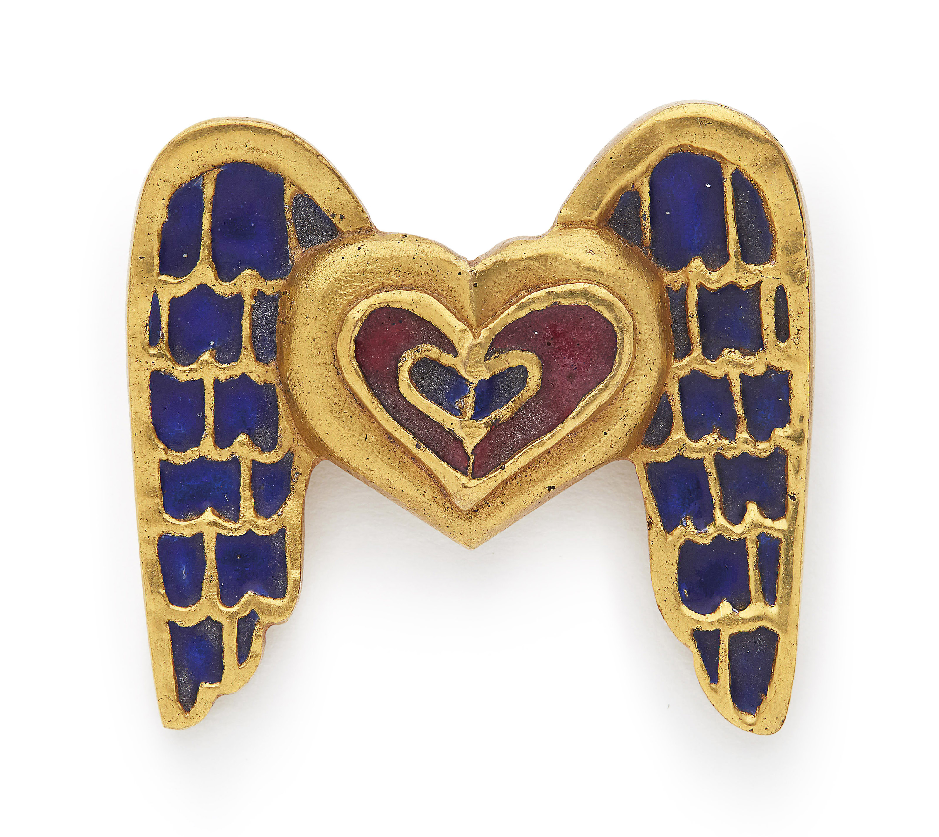 LINE VAUTRIN (1913-1997), A WINGED HEART BROOCH, CIRCA 1940-1945 ...