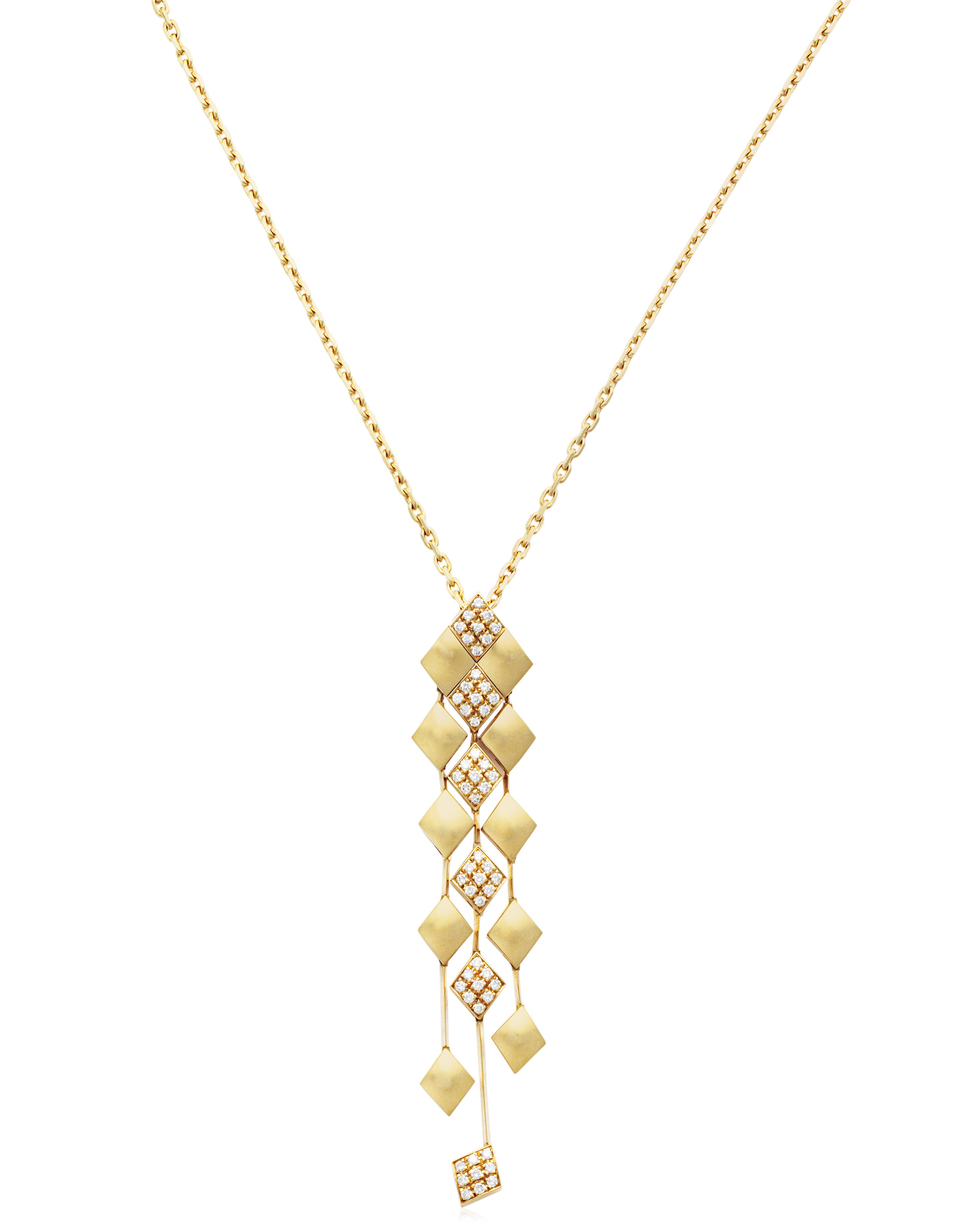 CHANEL DIAMOND AND YELLOW GOLD 'MATELASSE' NECKLACE, | Christie’s