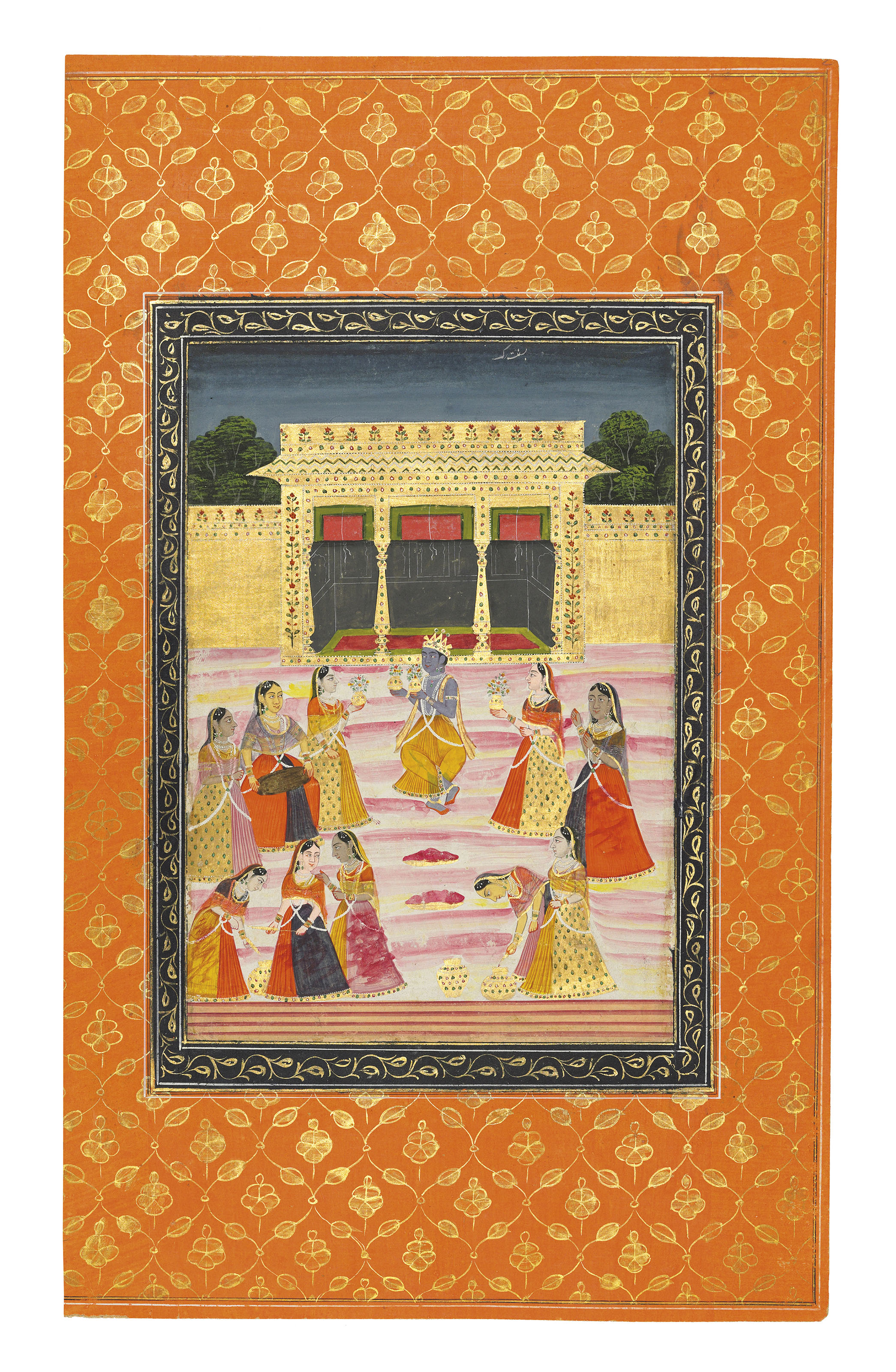 AN ILLUSTRATION TO A RAGAMALA SERIES: VASANT RAGA, HYDERABAD, DECCAN ...