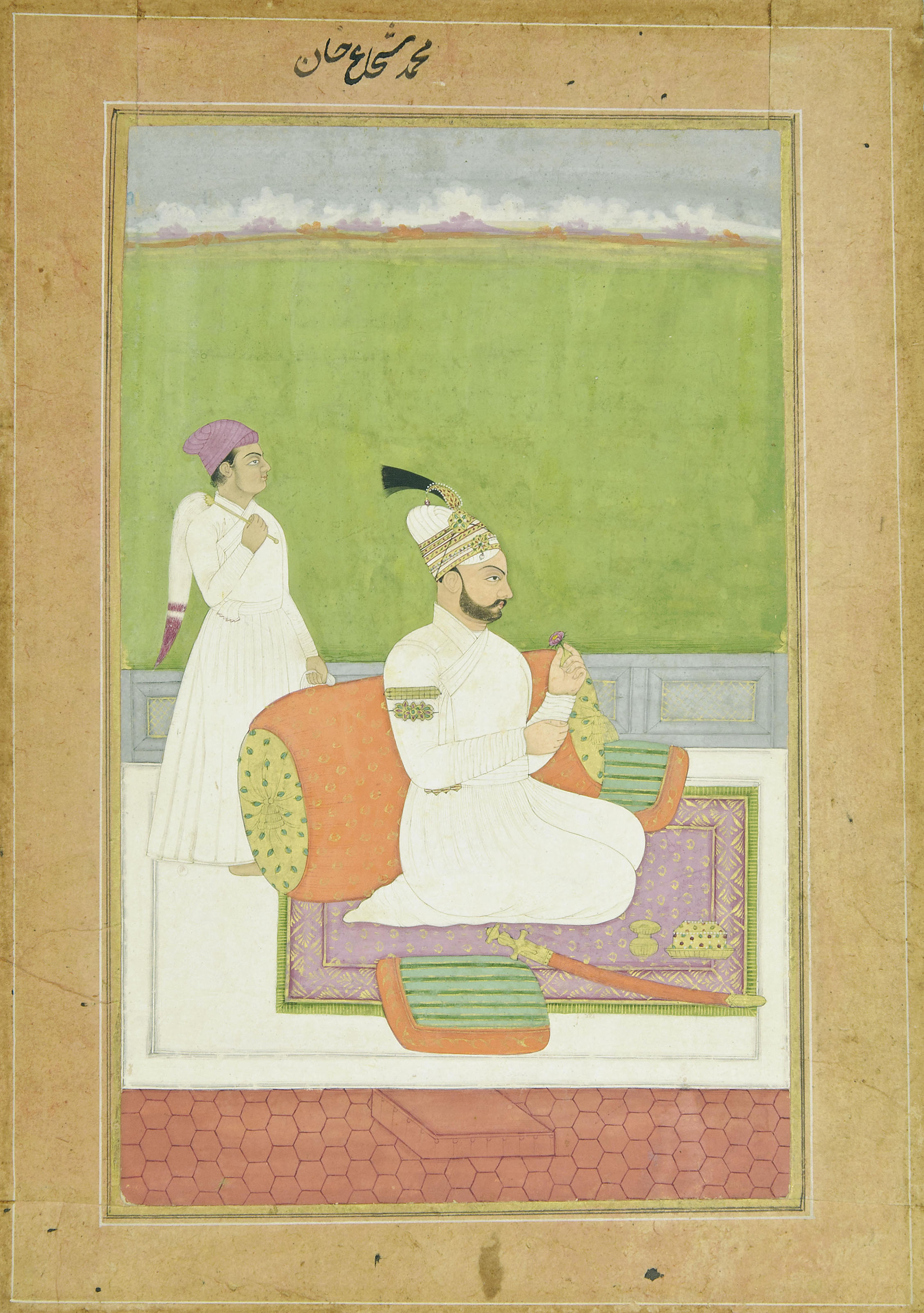 A PORTRAIT OF MUHAMMAD SHUJA' KHAN, PROBABLY MURSHIDABAD, EAST INDIA OR ...