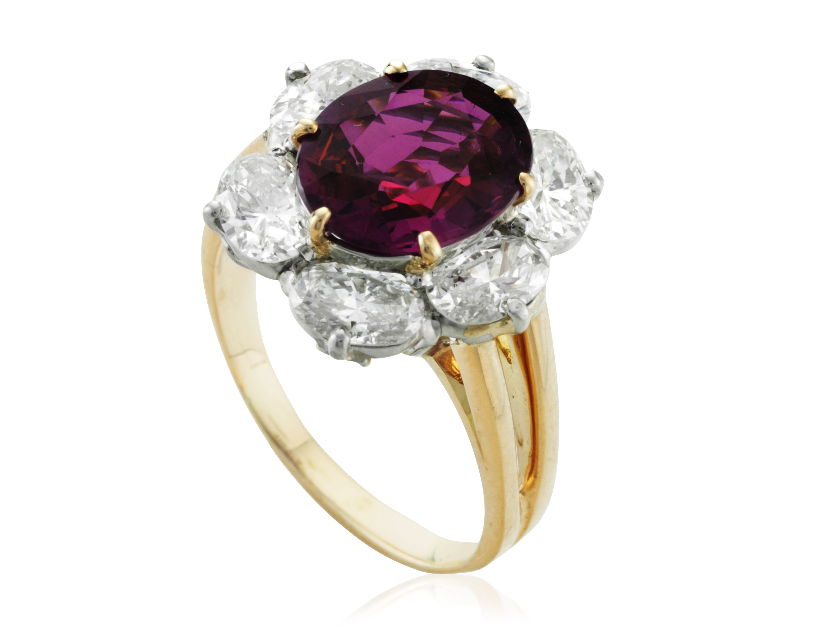 OSCAR HEYMAN BROTHERS RUBY AND DIAMOND RING WITH GIA REPORT, | Christie’s