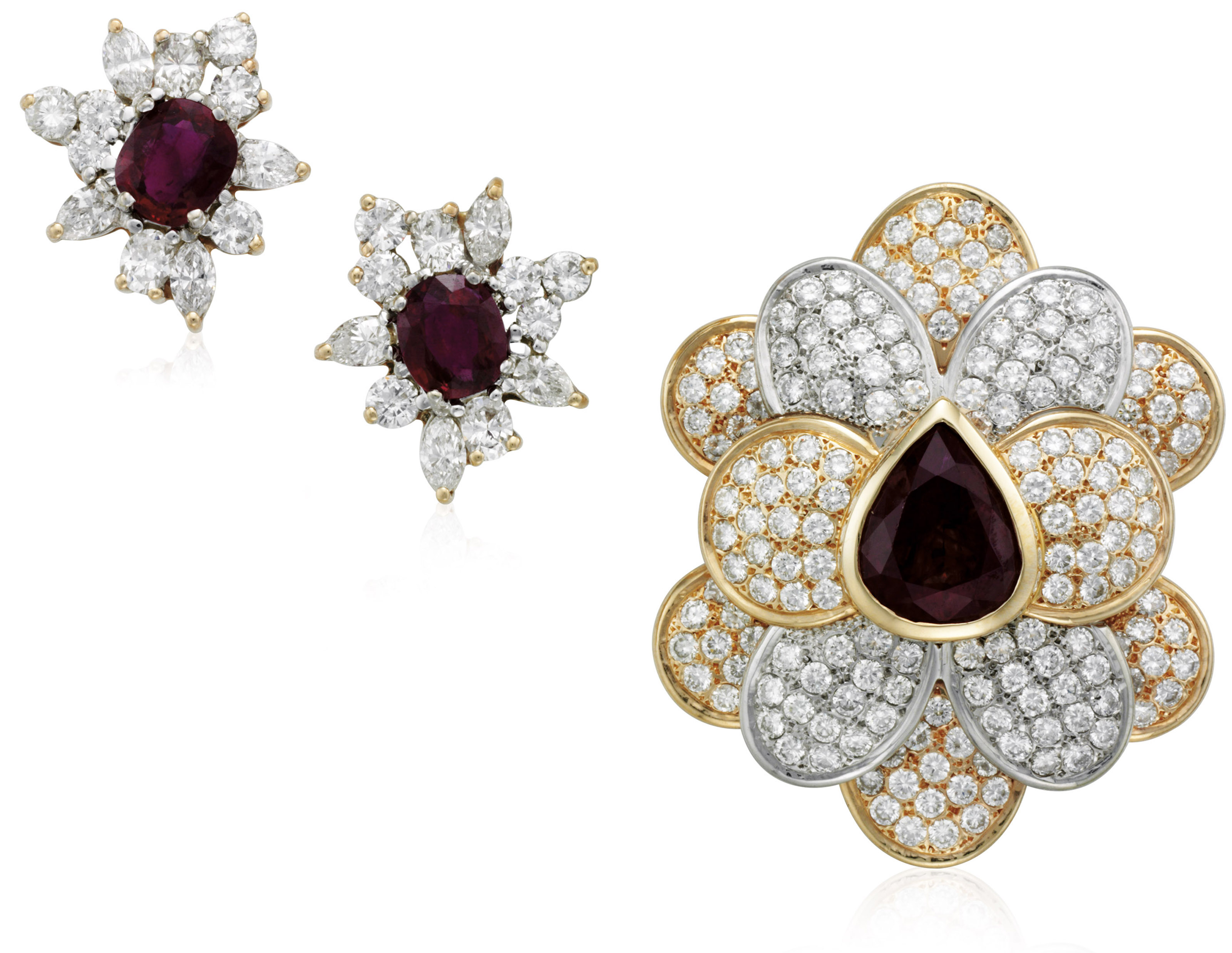 GROUP OF RUBY AND DIAMOND JEWELRY, | Christie’s