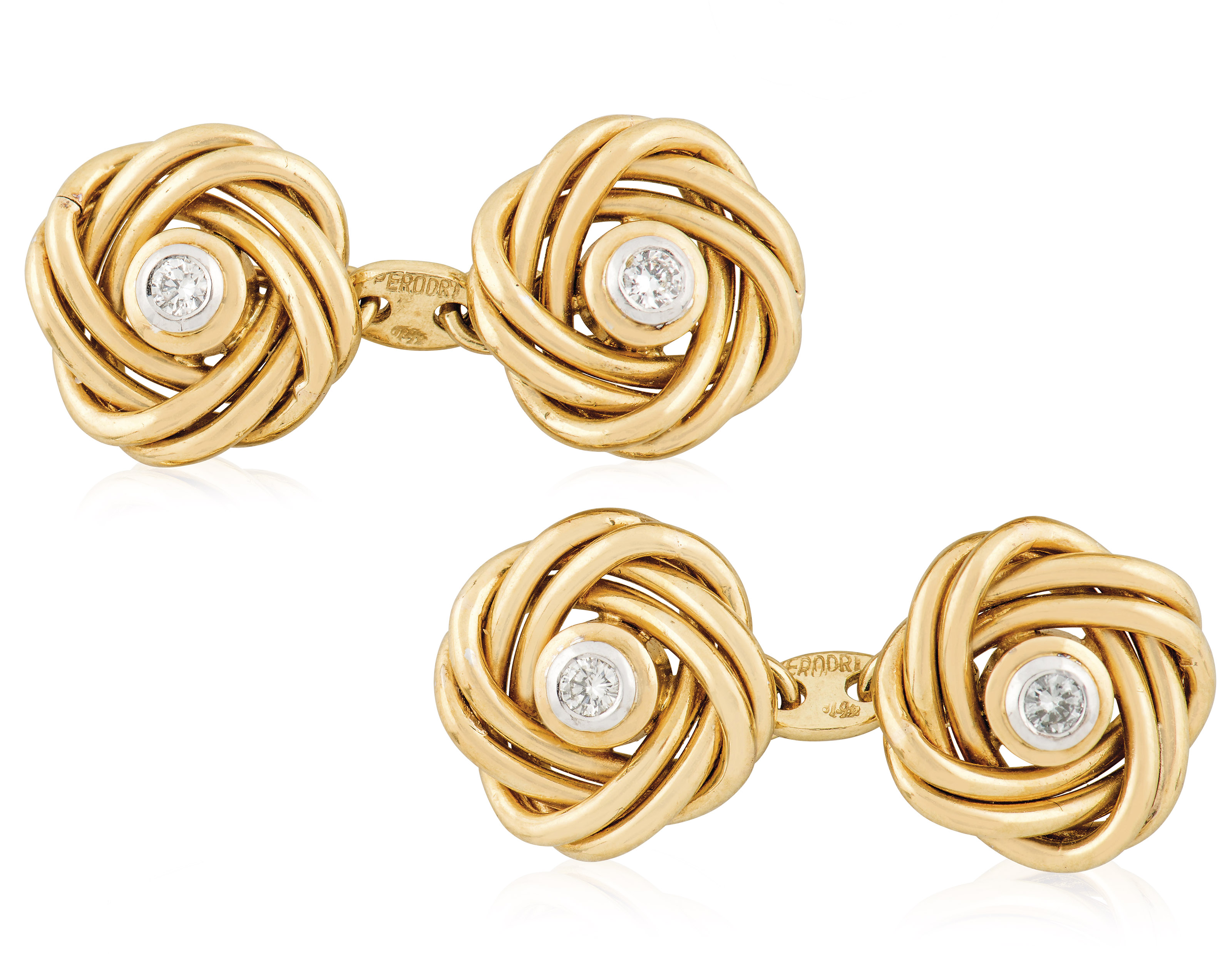 DIAMOND-SET CUFFLINKS, | Christie’s