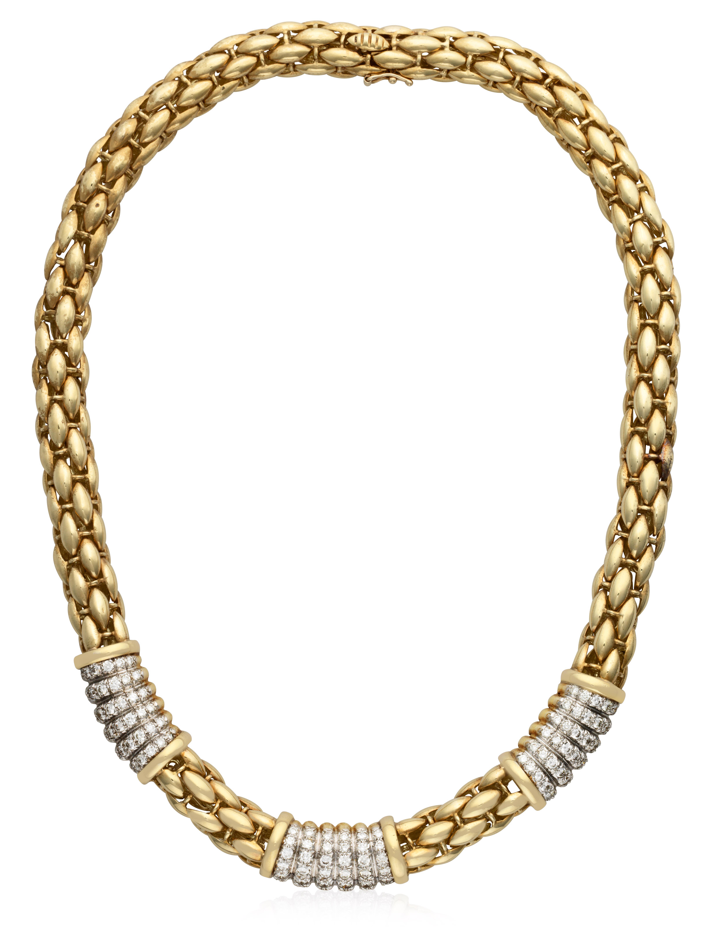 GOLD AND DIAMOND NECKLACE, | Christie’s