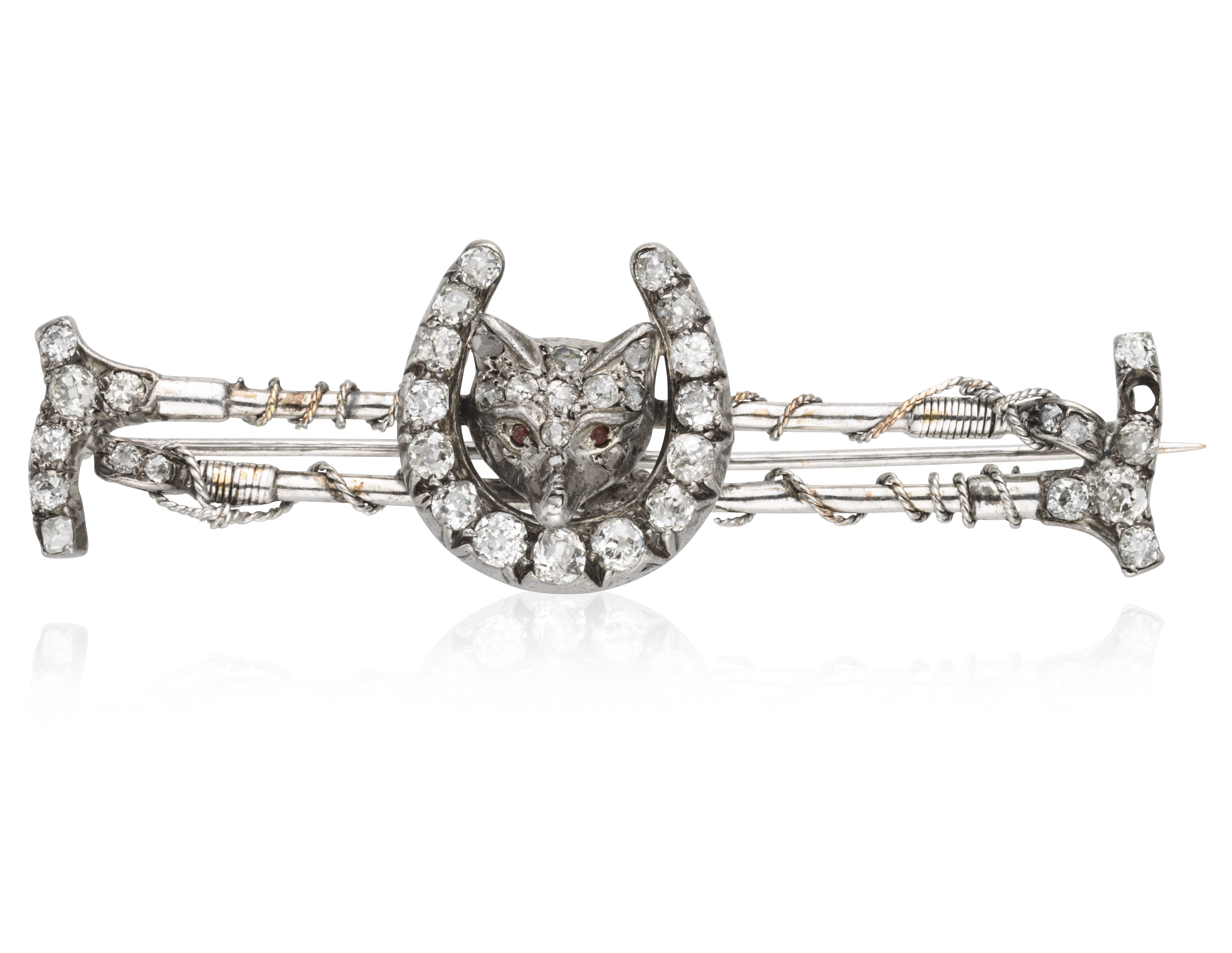 ANTIQUE DIAMOND FOX HUNT BROOCH, | Christie’s