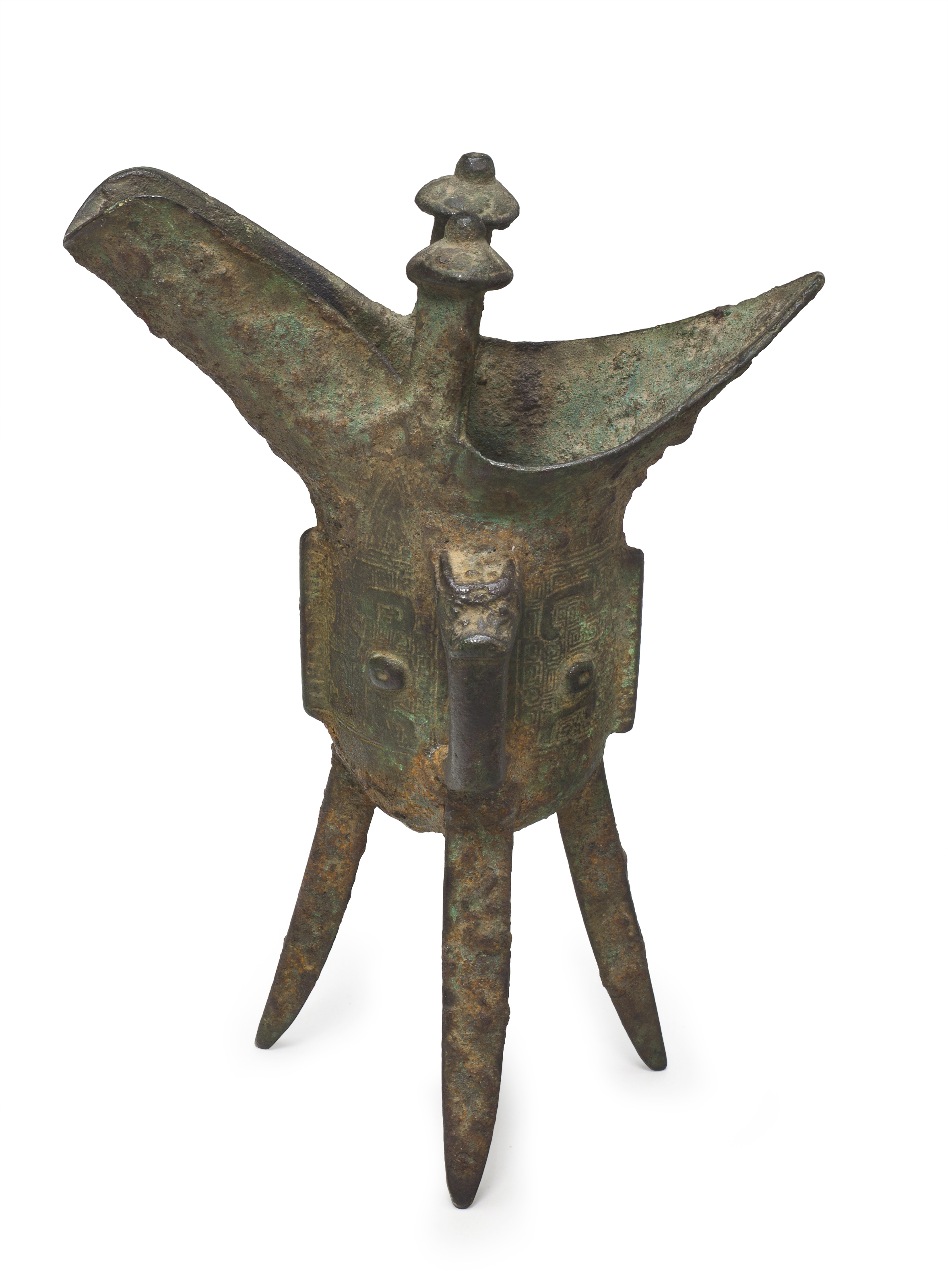 A BRONZE ARCHAISTIC WINE VESSEL, JUE, QING DYNASTY (1644-1911) | Christie’s