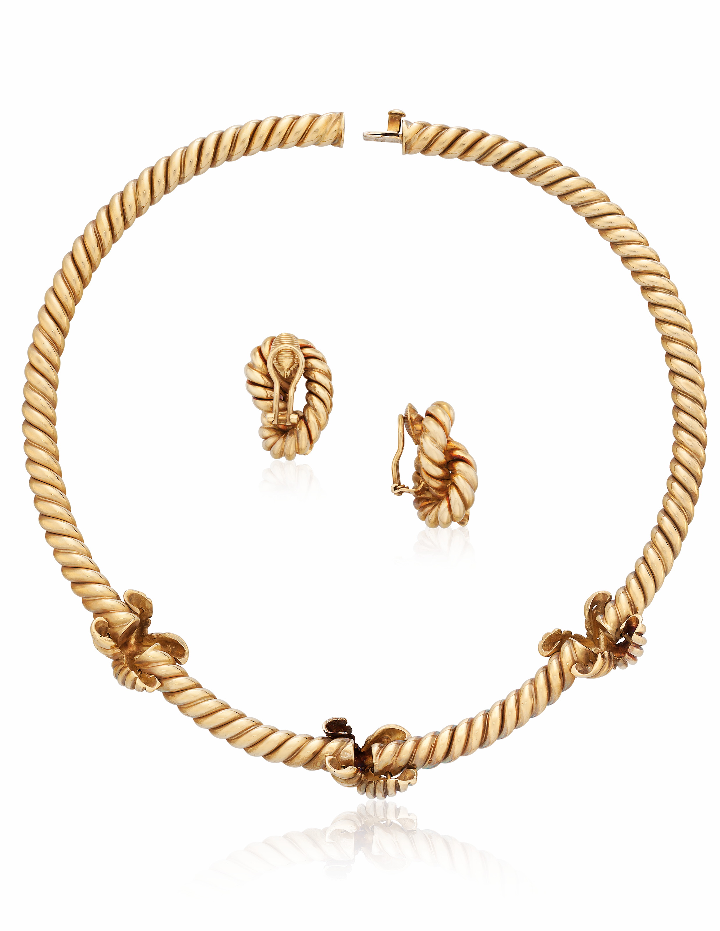 SET OF SCULPTED GOLD JEWELRY, | Christie’s