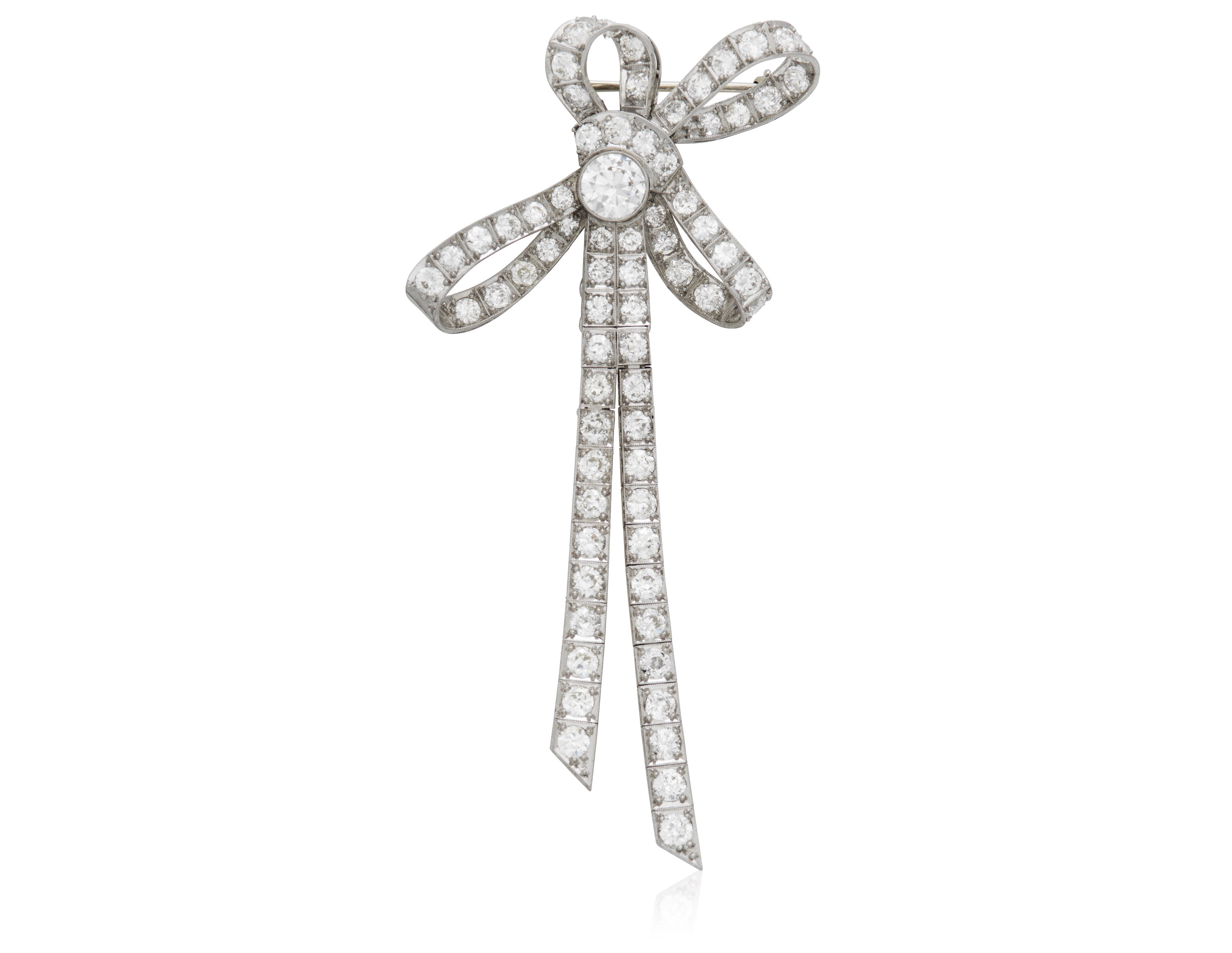DIAMOND BOW BROOCH, | Christie’s