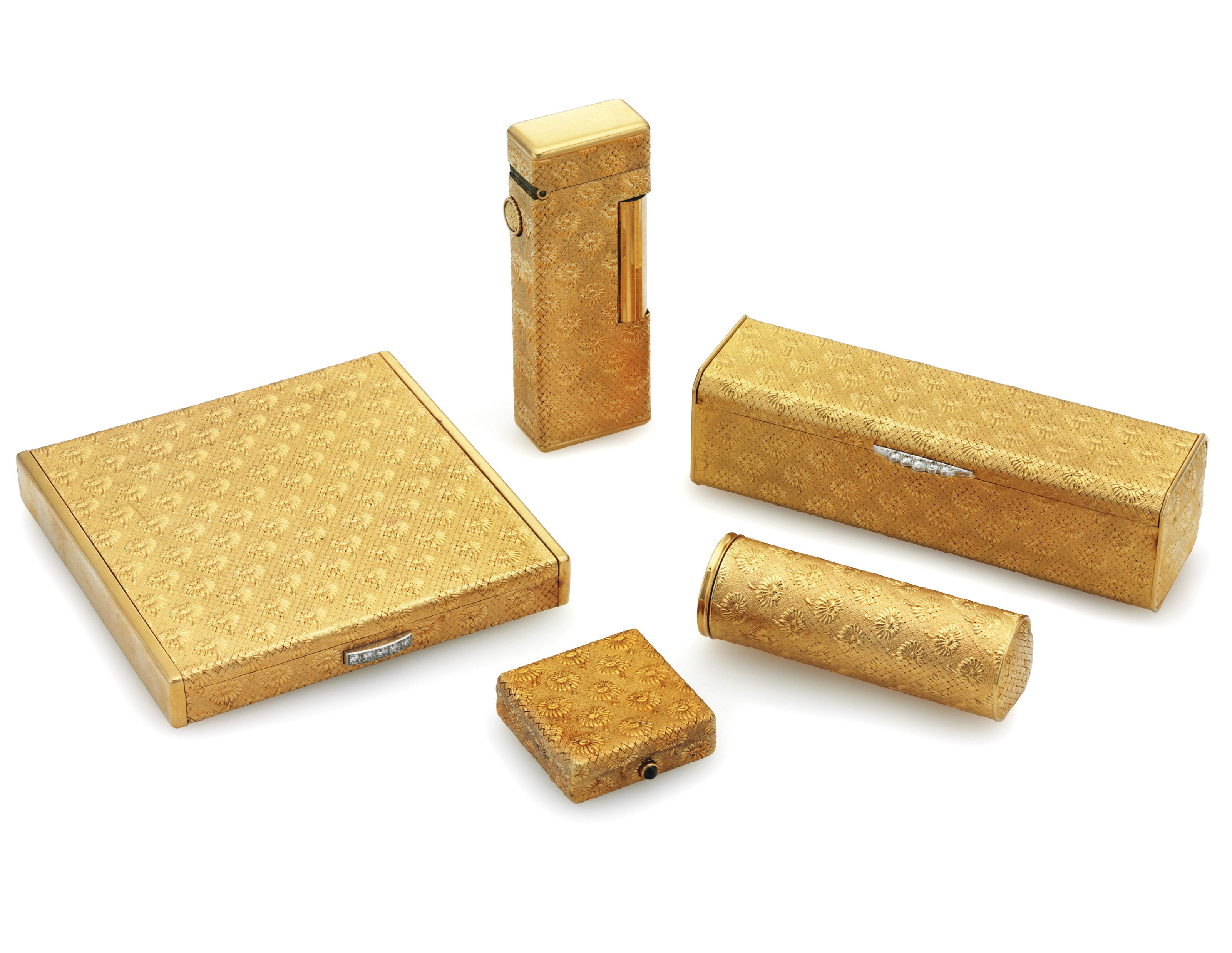 BOUCHERON GOLD AND DIAMOND VANITY SET, | Christie’s