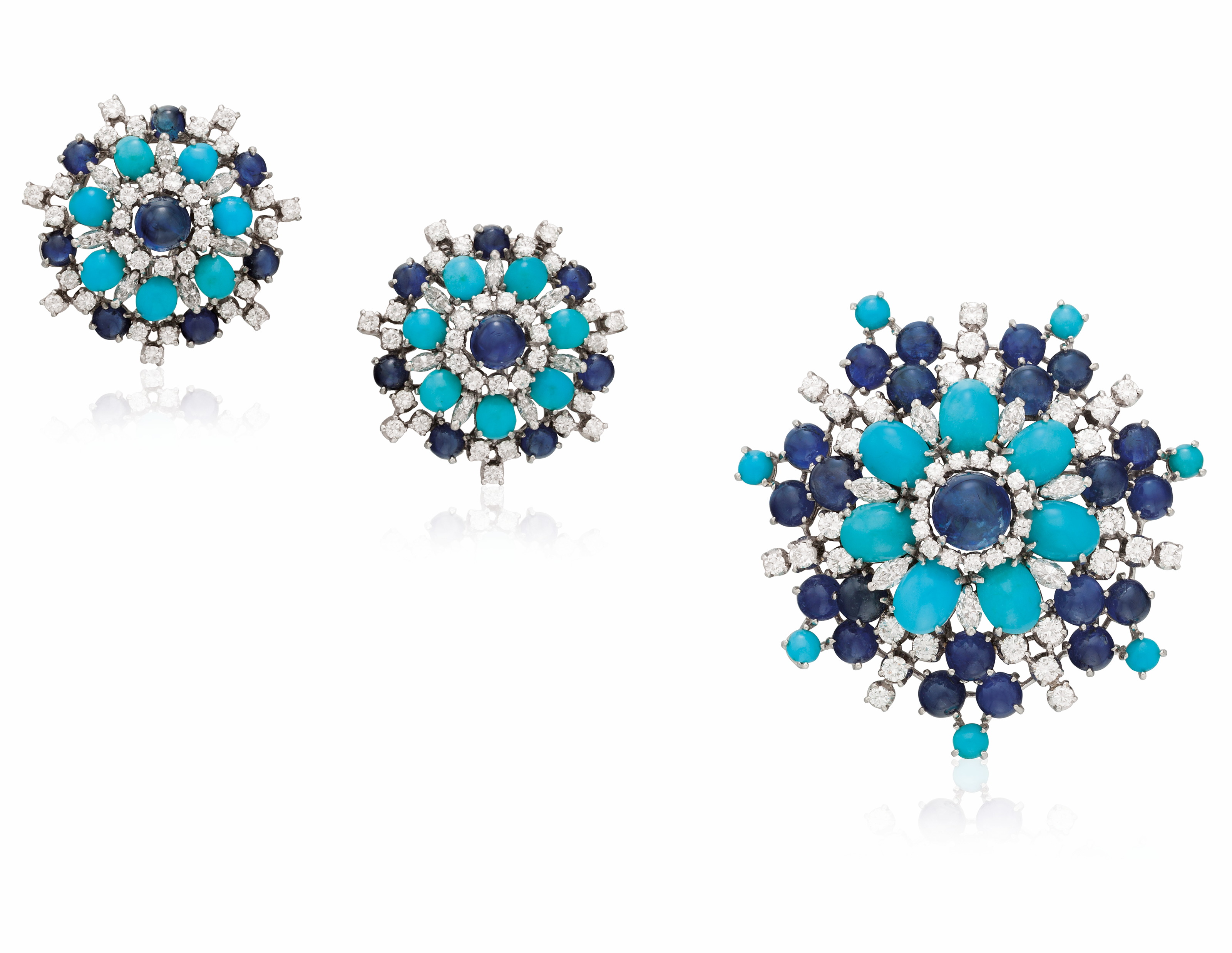 SET OF TURQUOISE, SAPPHIRE AND DIAMOND JEWELRY, | Christie’s