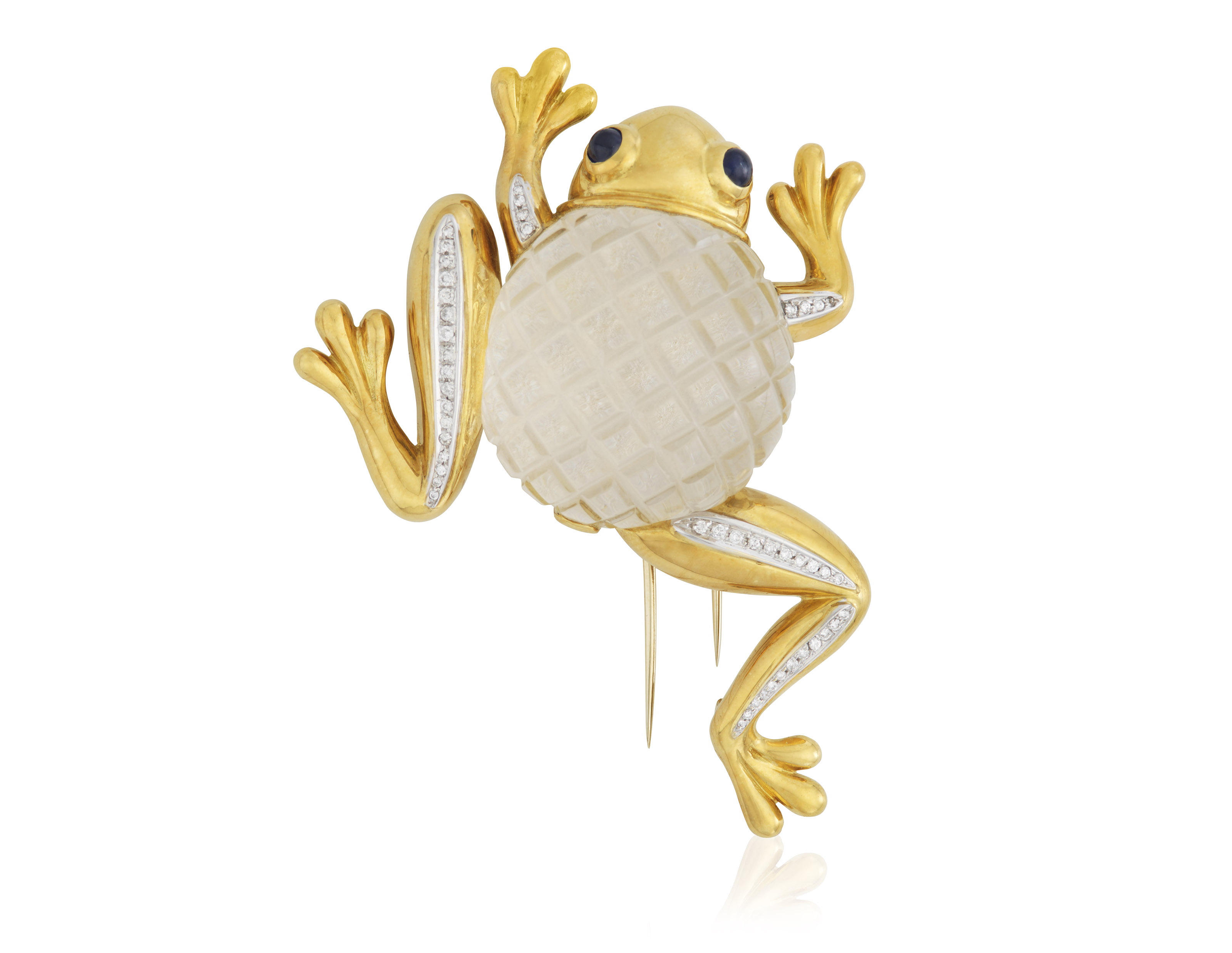 DAVID WEBB MULTI GEM FROG BROOCH, | Christie’s