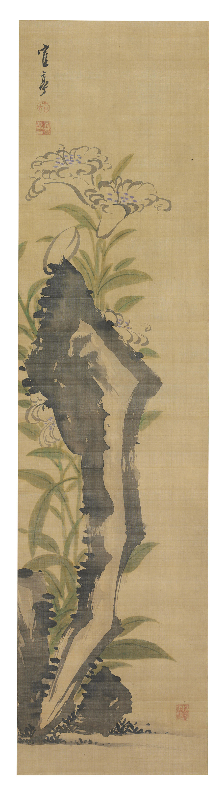 KAKUTEI JOKO (JAPAN, 1722-1785), Lily and Rock | Christie’s