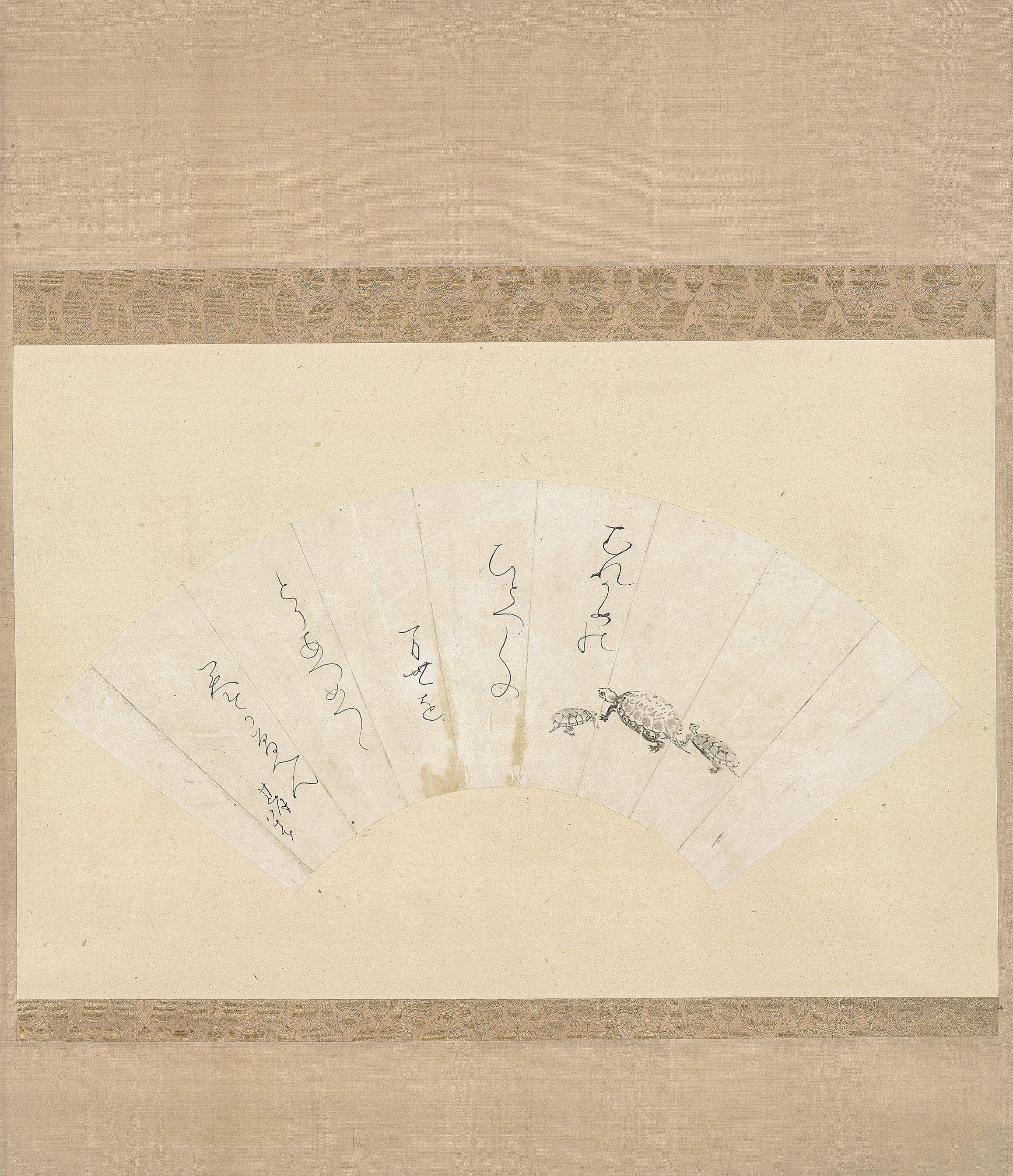OTAGAKI RENGETSU (JAPAN, 1791-1875), Three terrapins and a poem ...