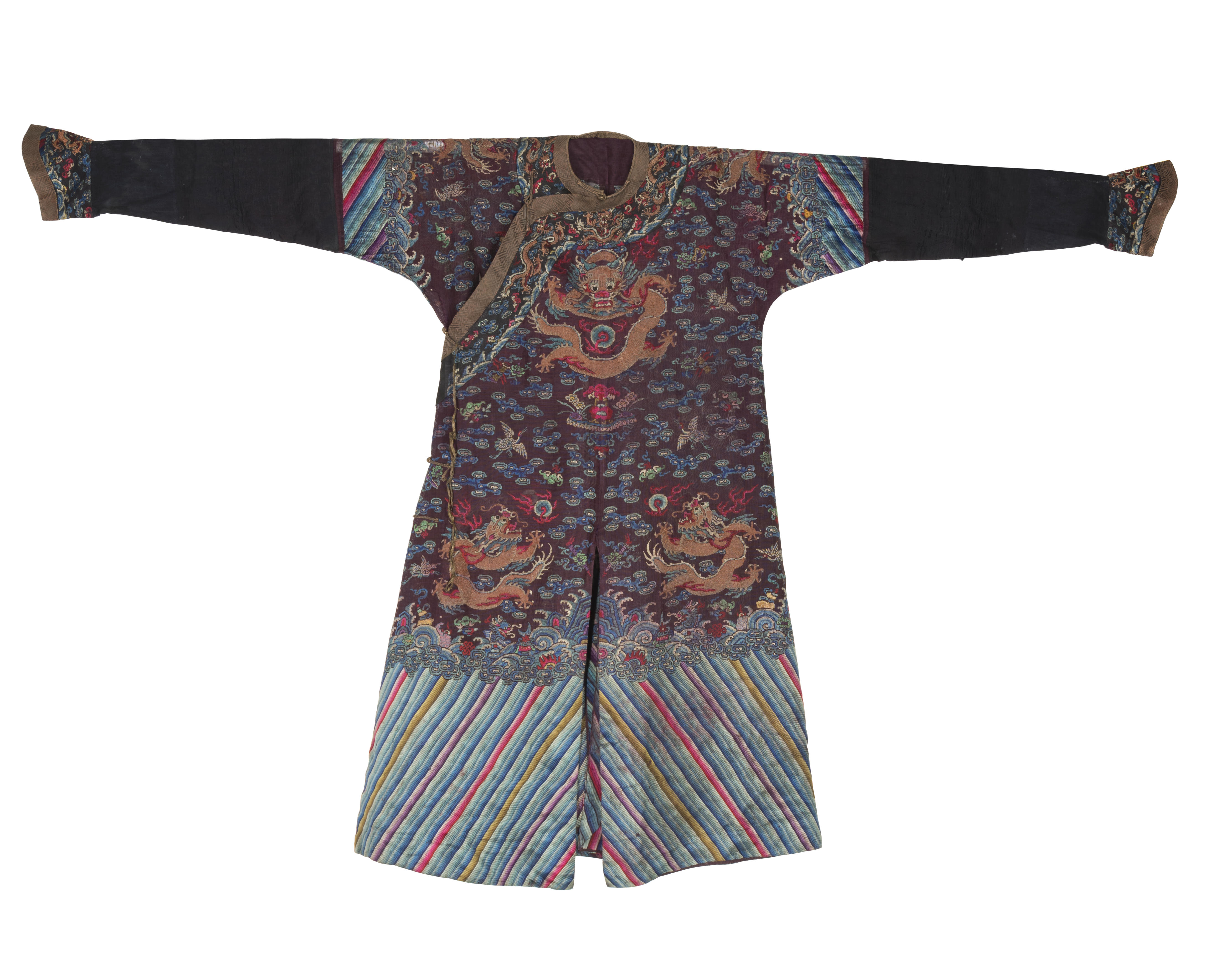 A PURPLE GAUZE 'DRAGON' COURT ROBE, JIFU, CHINA, 19TH CENTURY | Christie’s