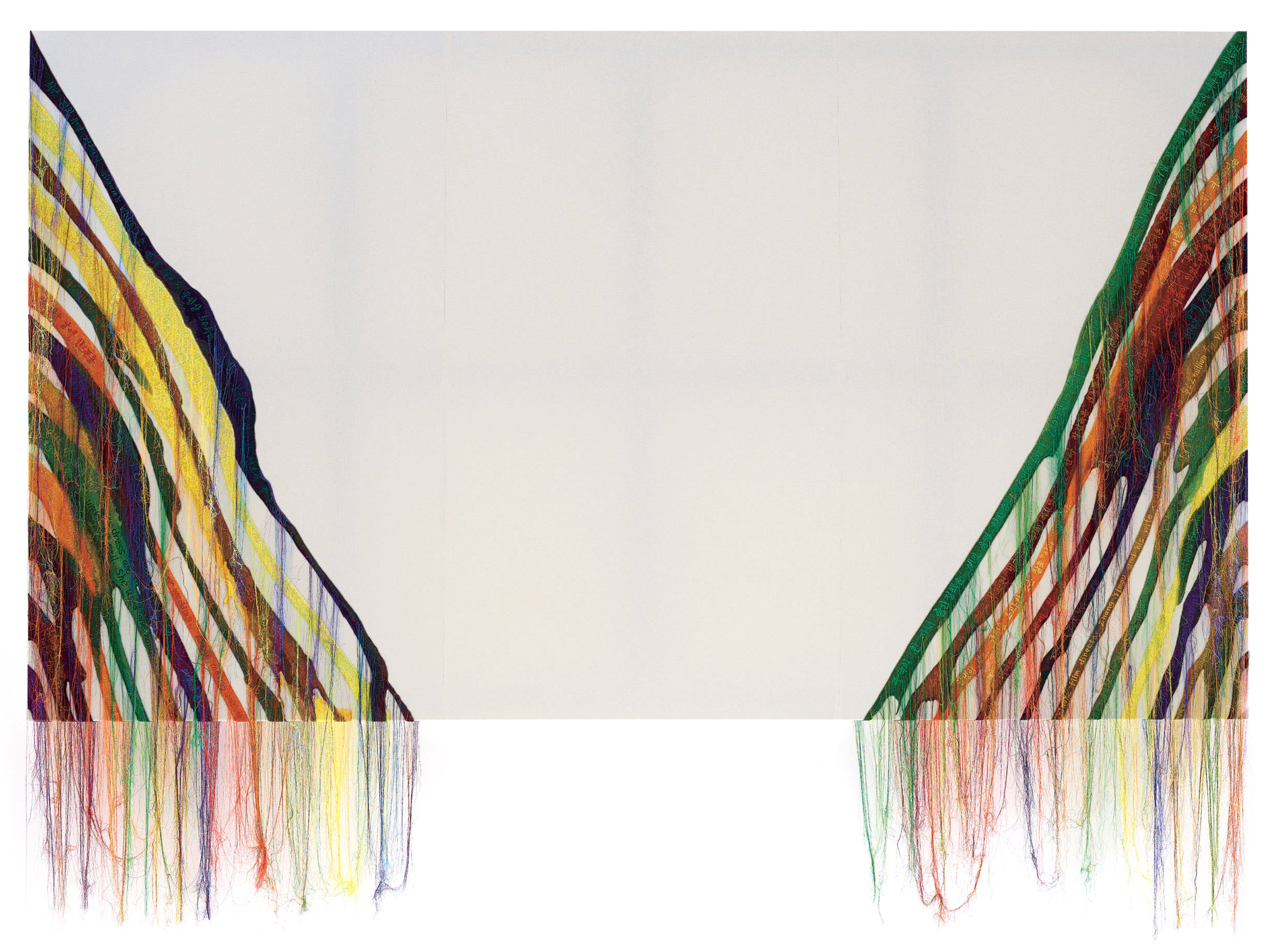 HAM KYUNG-AH (B. 1966), Abstract Weave / Morris Louis Beta Zeta 1960-61 ...