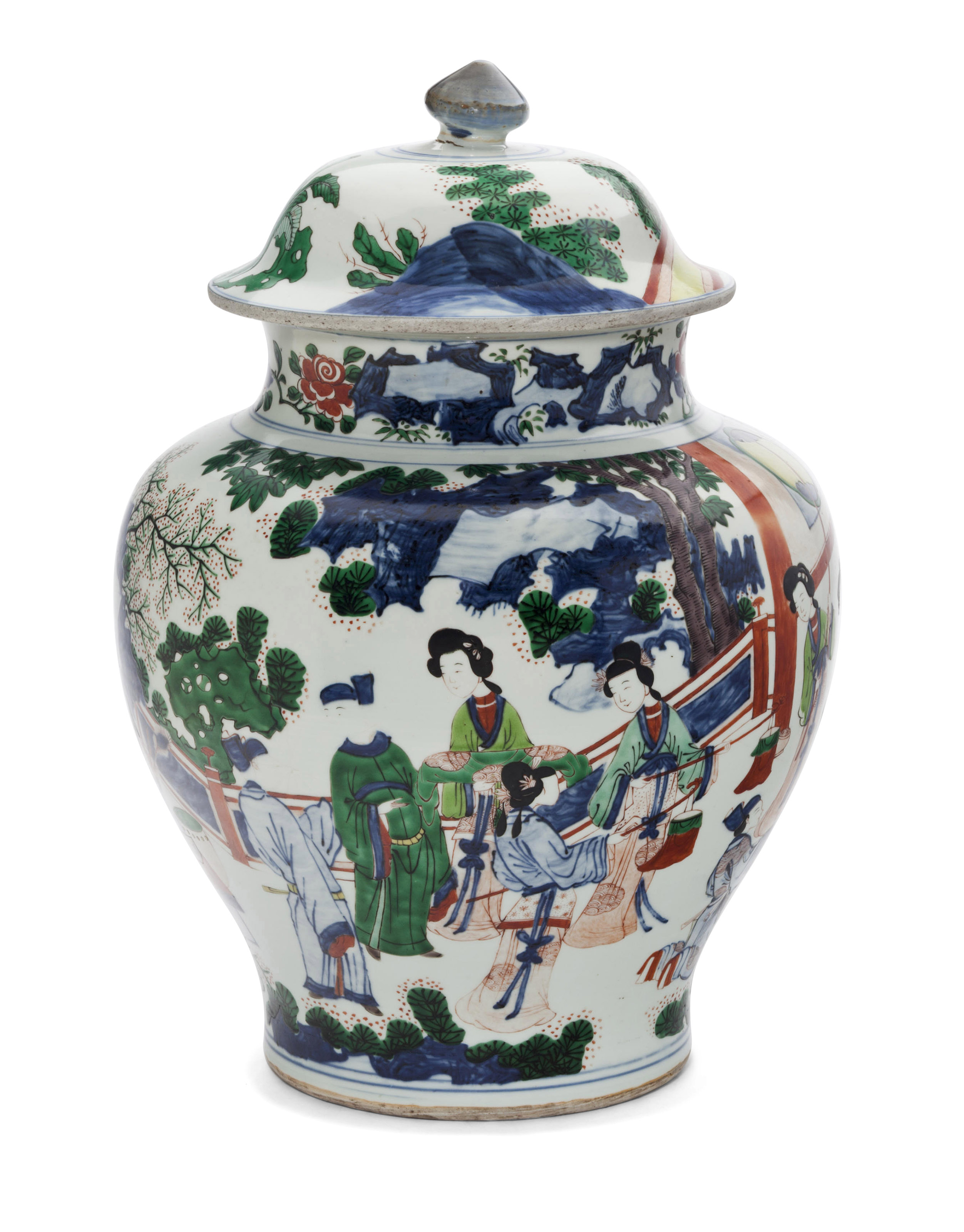 A LARGE WUCAI JAR AND COVER, LATE 19TH-EARLY 20TH CENTURY | Christie’s