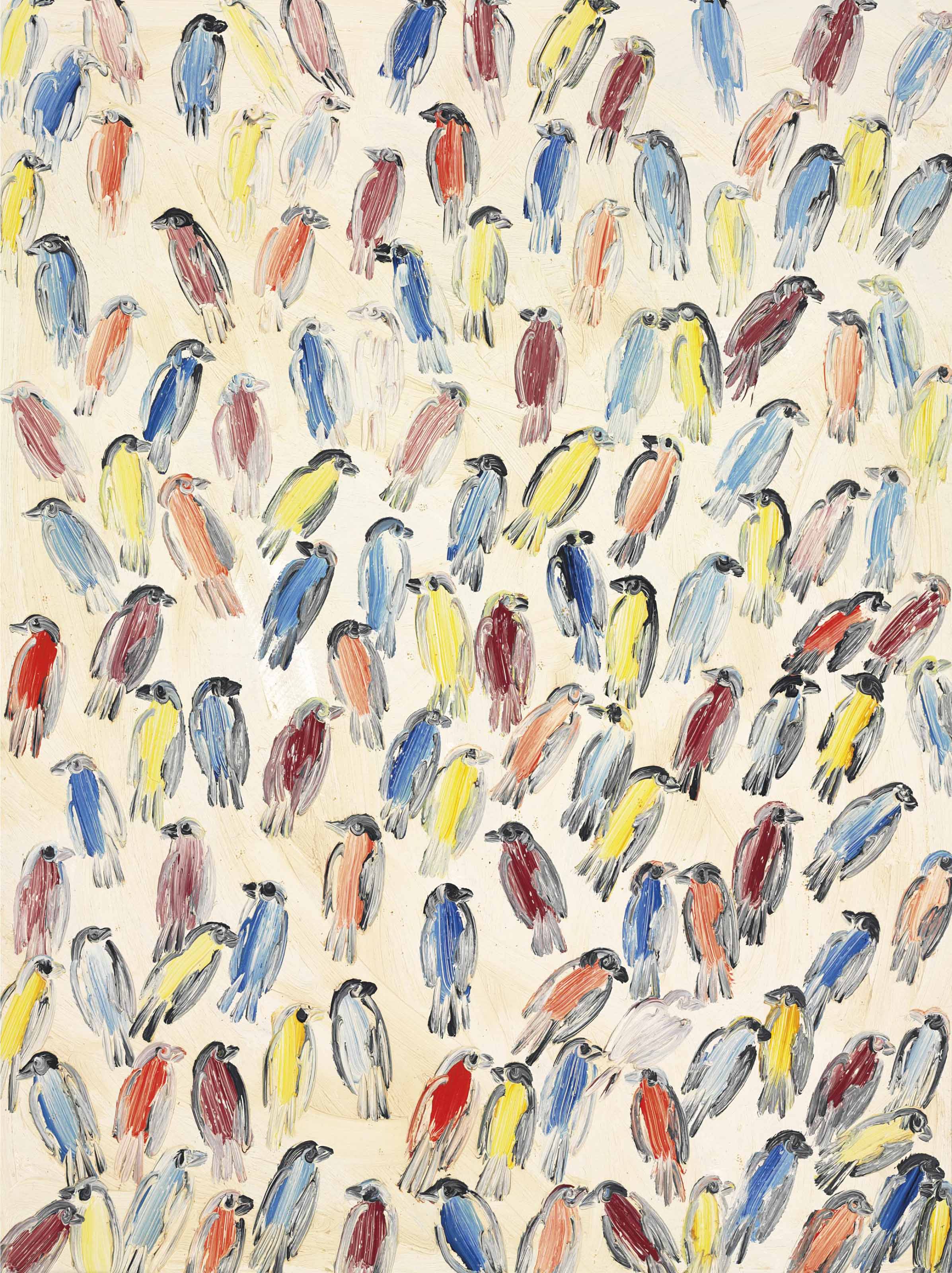 HUNT SLONEM (B. 1951), Finches | Christie’s