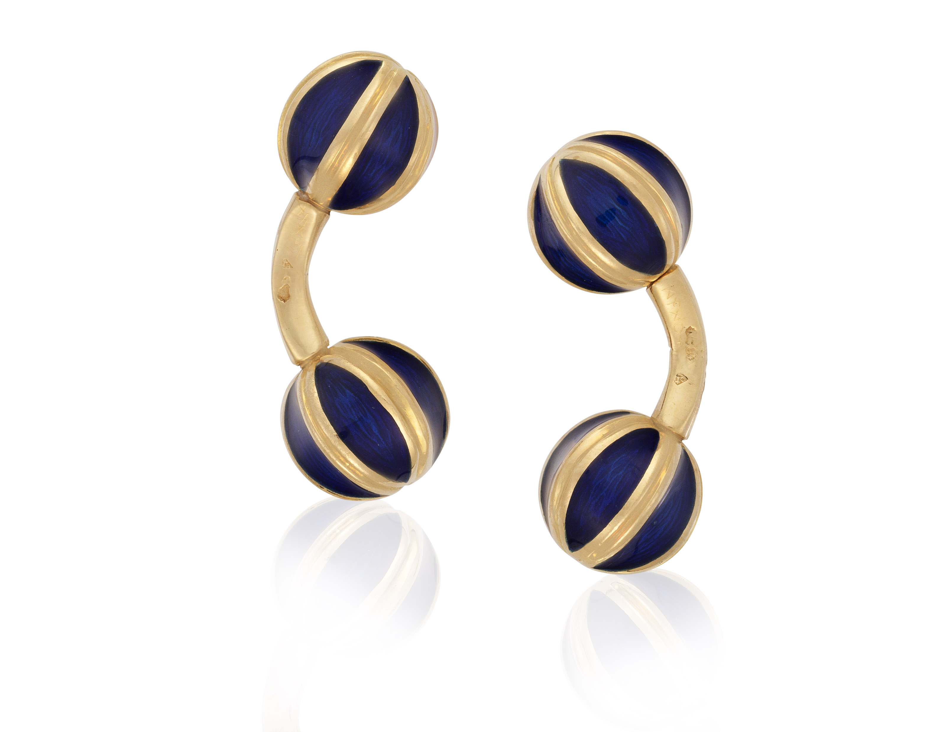 FRENCH GOLD AND ENAMEL CUFFLINKS, | Christie’s