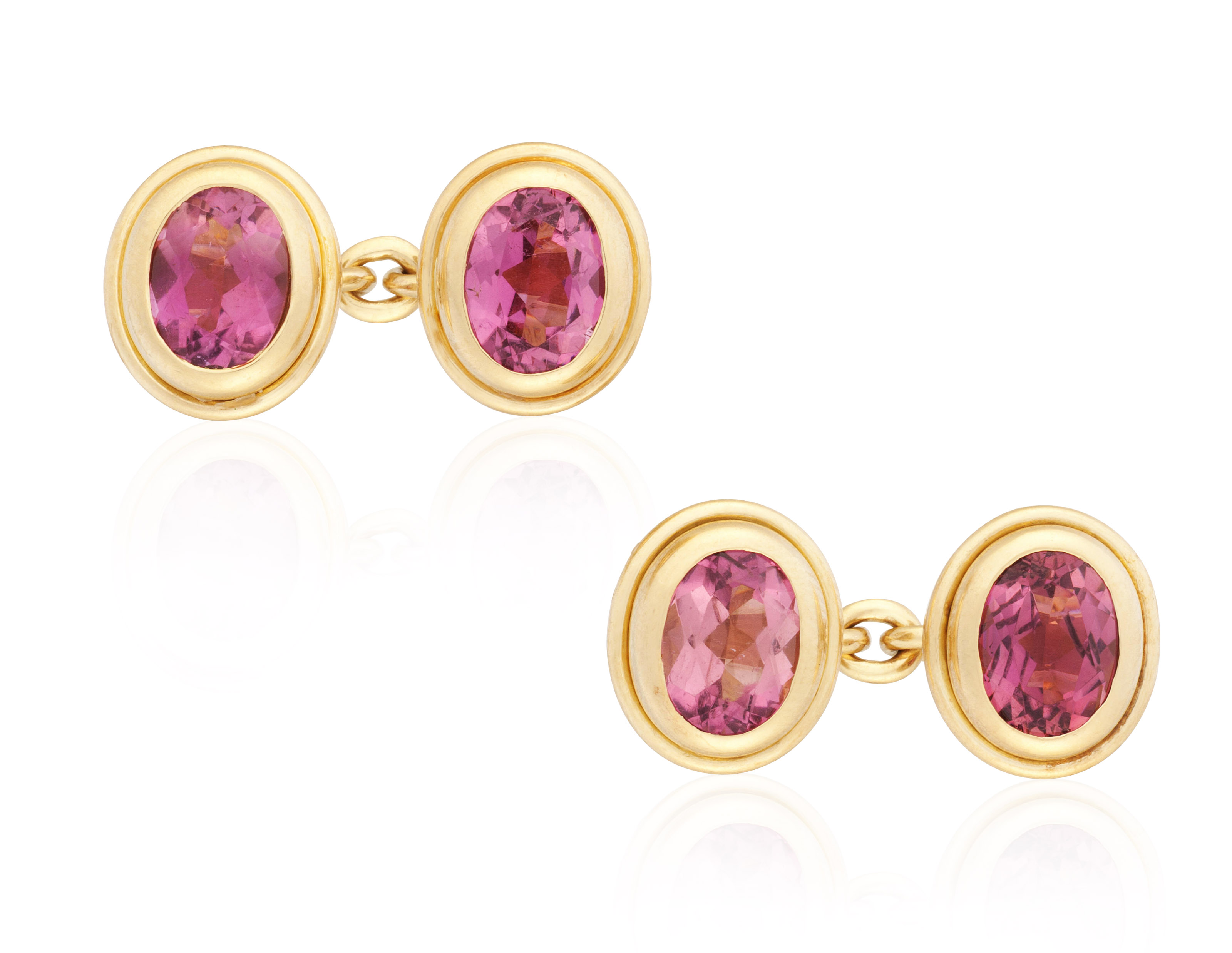 TIFFANY & CO. GOLD AND PINK TOURMALINE CUFFLINKS, | Christie’s
