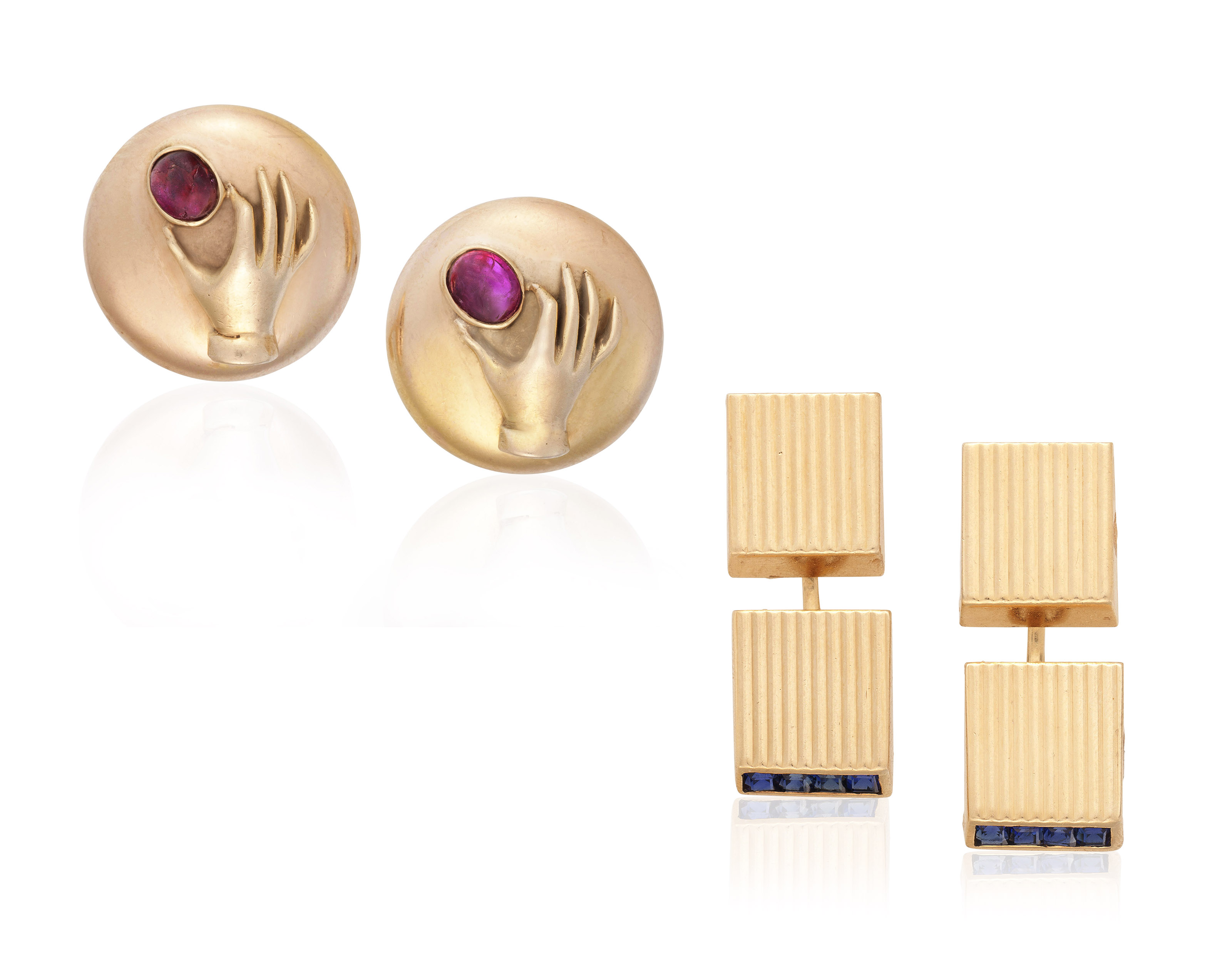 GROUP OF GOLD AND GEM-SET CUFFLINKS, | Christie’s