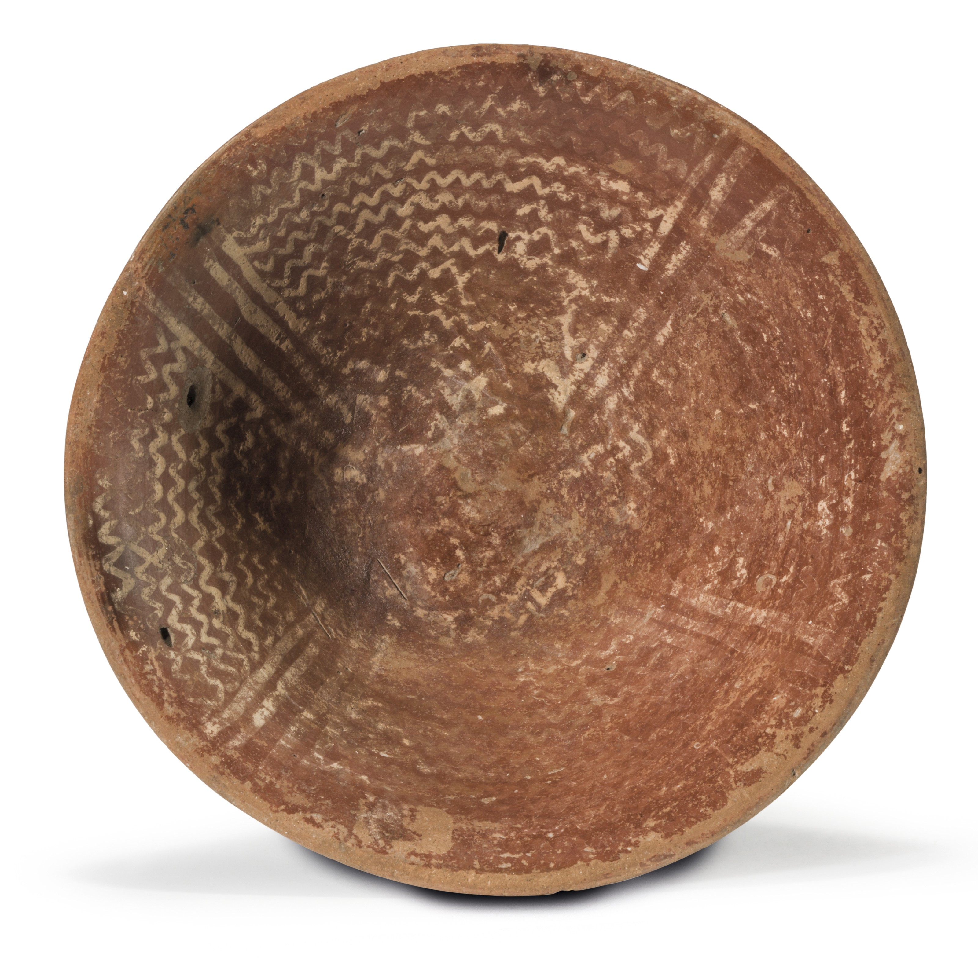 AN EGYPTIAN WHITE CROSS-LINED WARE BOWL, PREDYNASTIC PERIOD, LATE ...