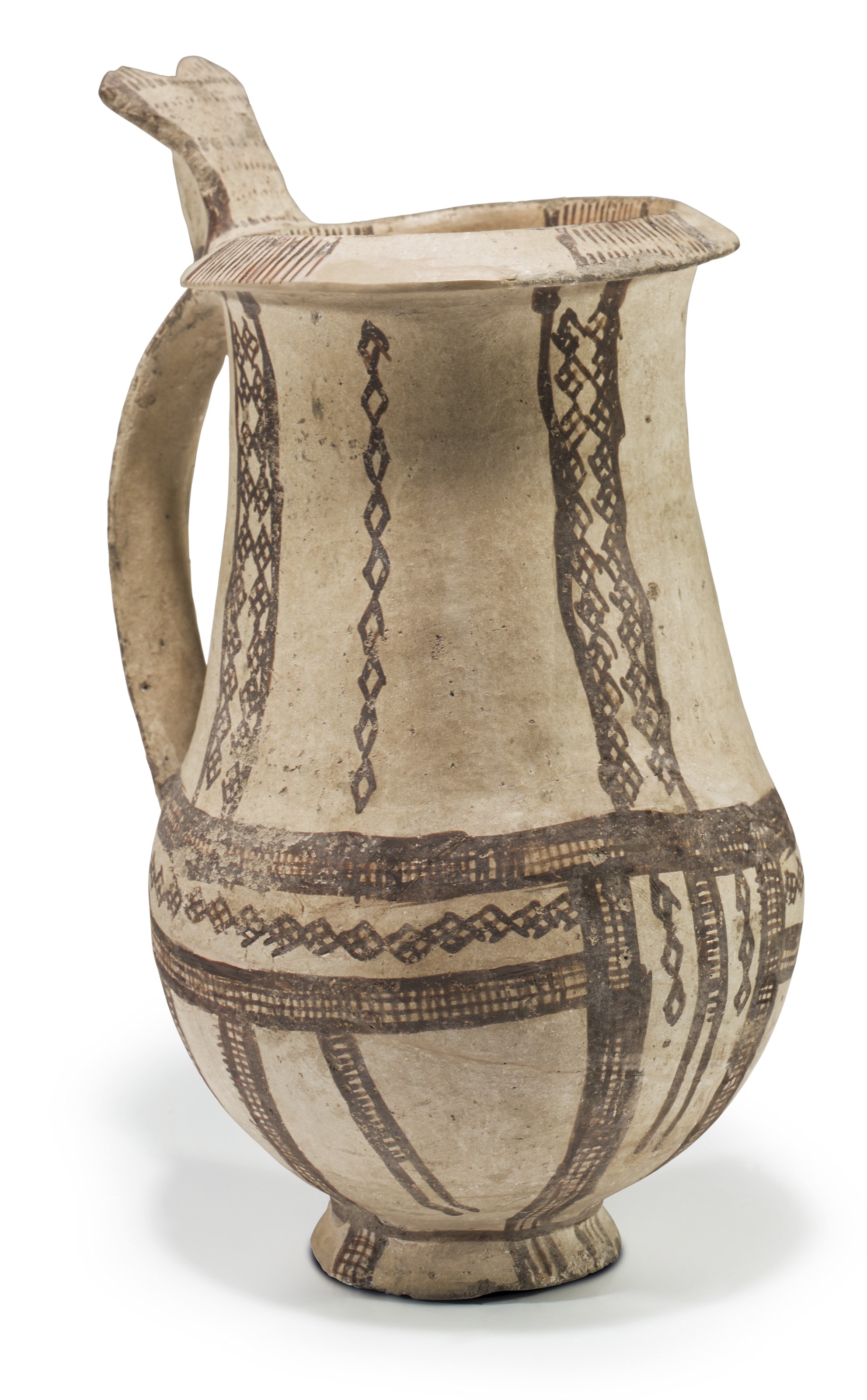 A CYPRIOT PAINTED POTTERY TANKARD, CIRCA 1600-1450 B.C. | Christie’s