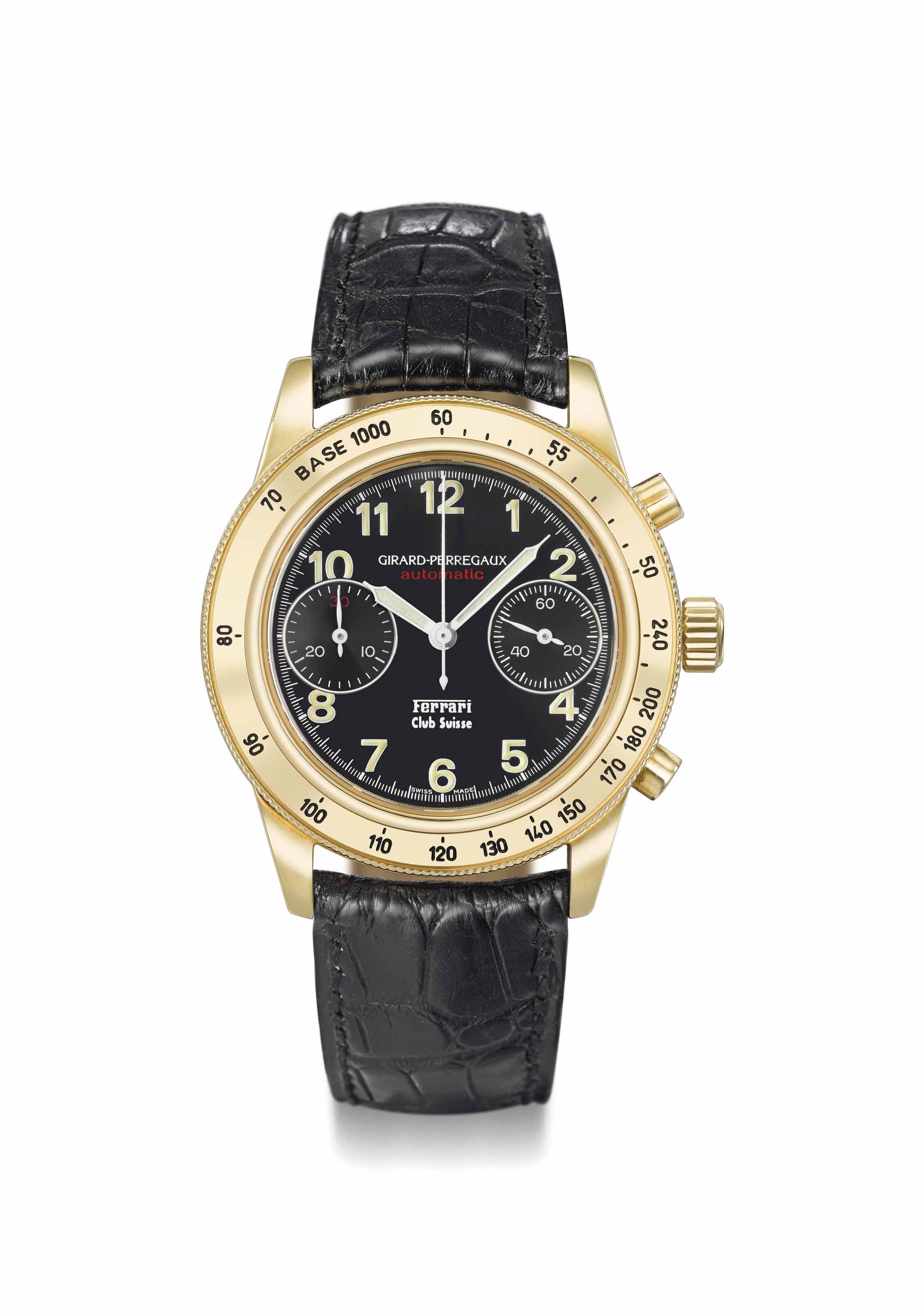 Girard-Perregaux. A fine 18K gold limited edition automatic chronograph ...