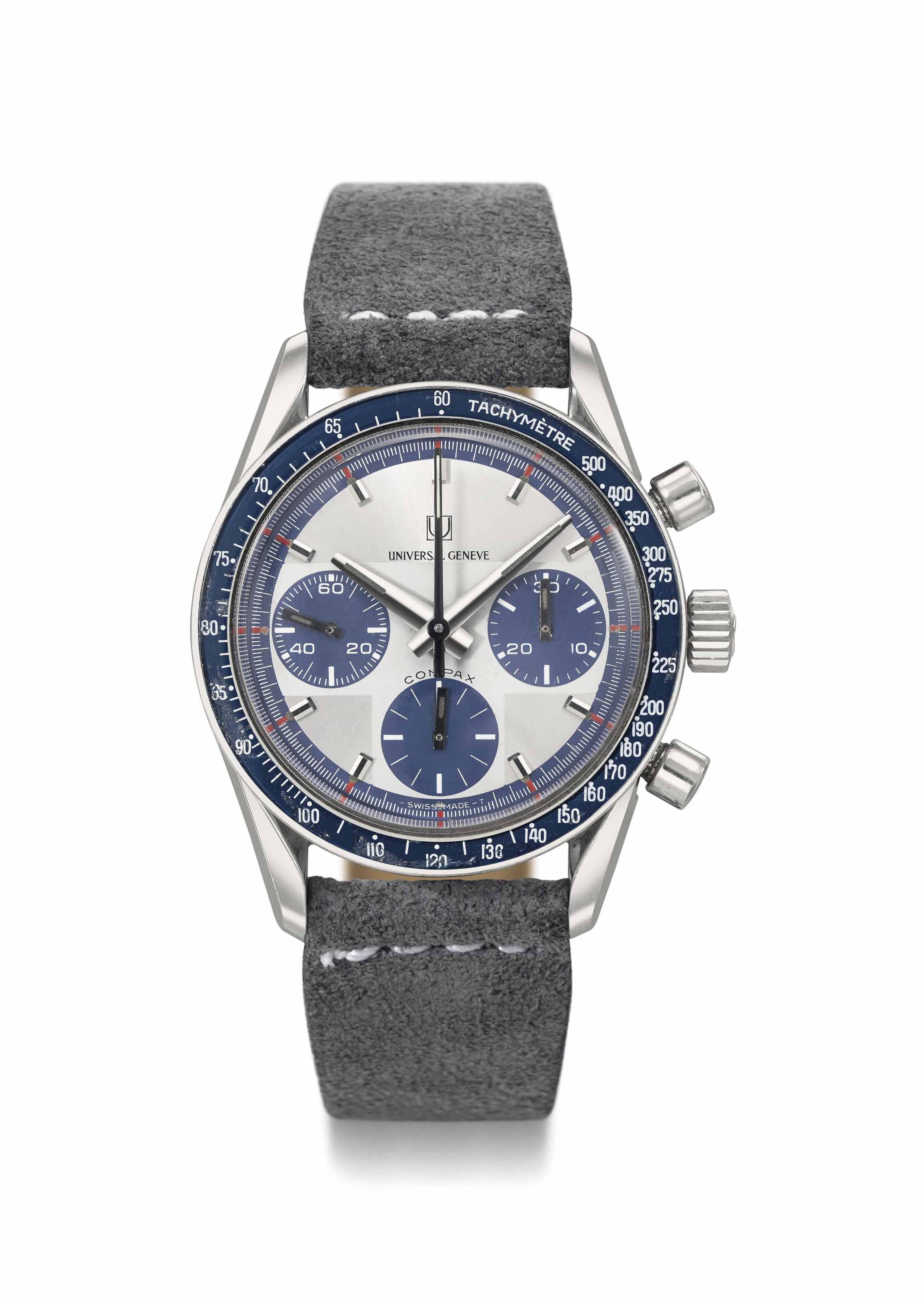 Universal. A very rare and extremely attractive stainless steel ...