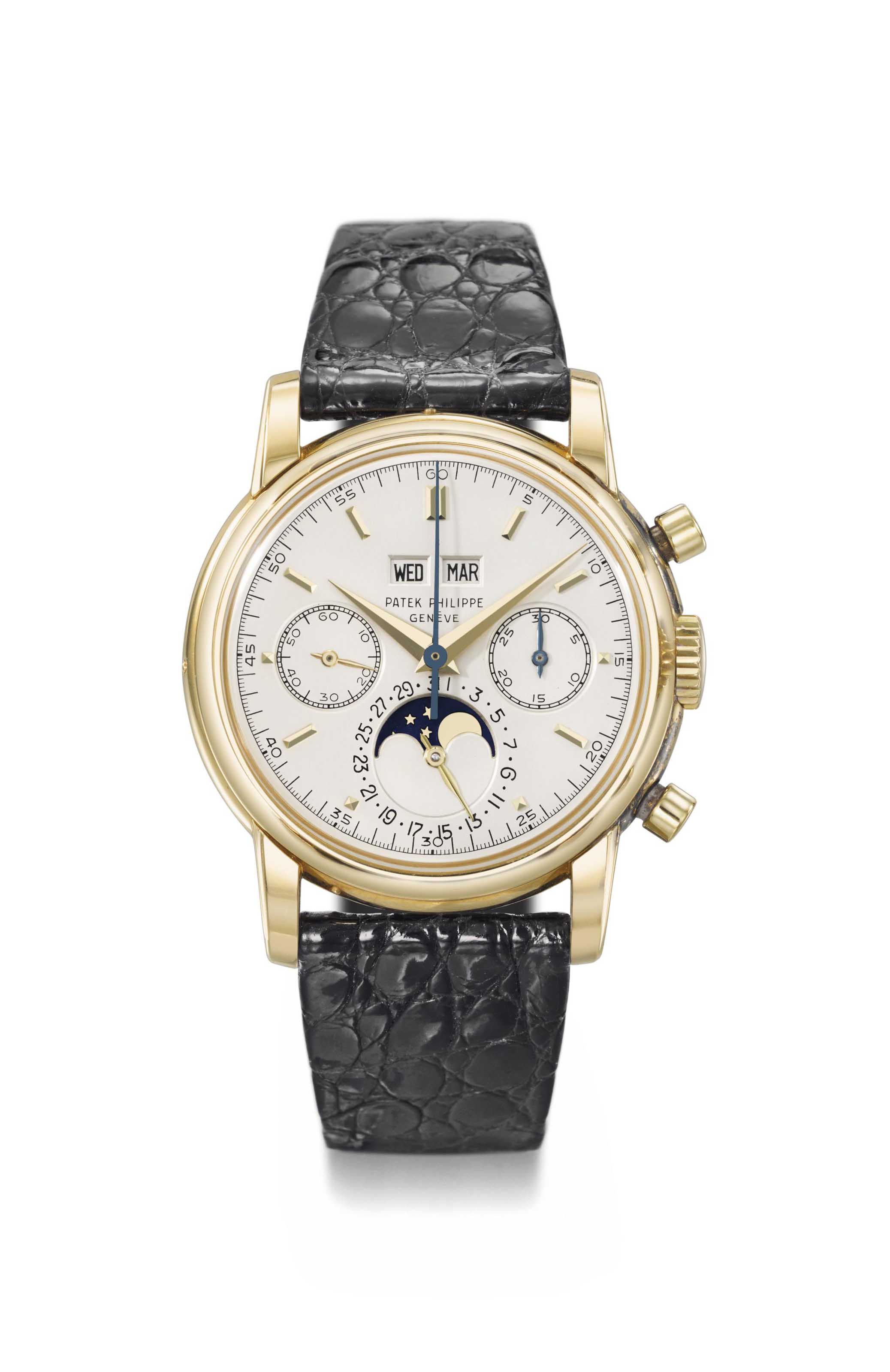 Patek Philippe A very fine and rare 18K gold perpetual calen ...
