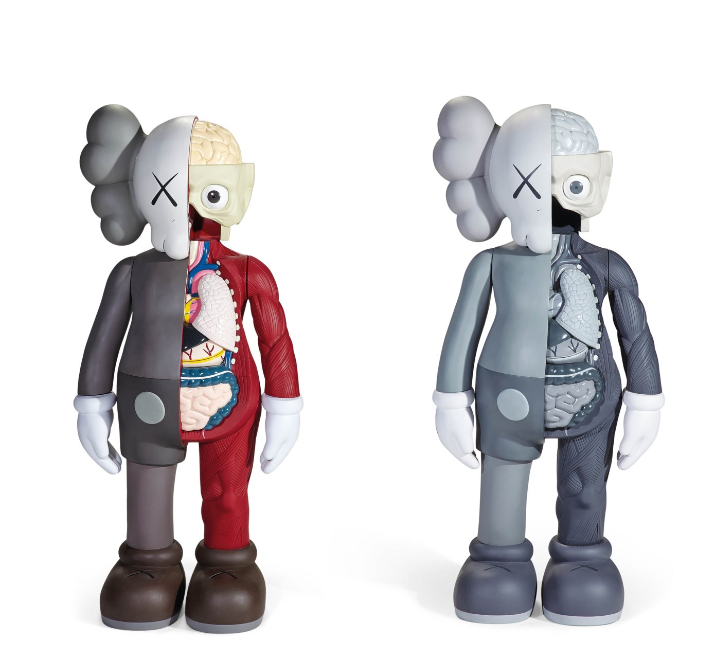 Kaws (American, B. 1974), Four-Foot Dissected Companion (two works ...