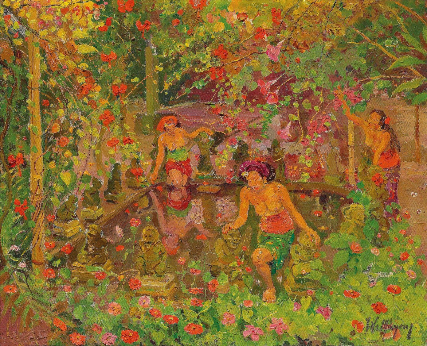 ADRIEN-JEAN LE MAYEUR DE MERPRÈS (BELGIUM, 1880-1958), DANCERS BY THE ...