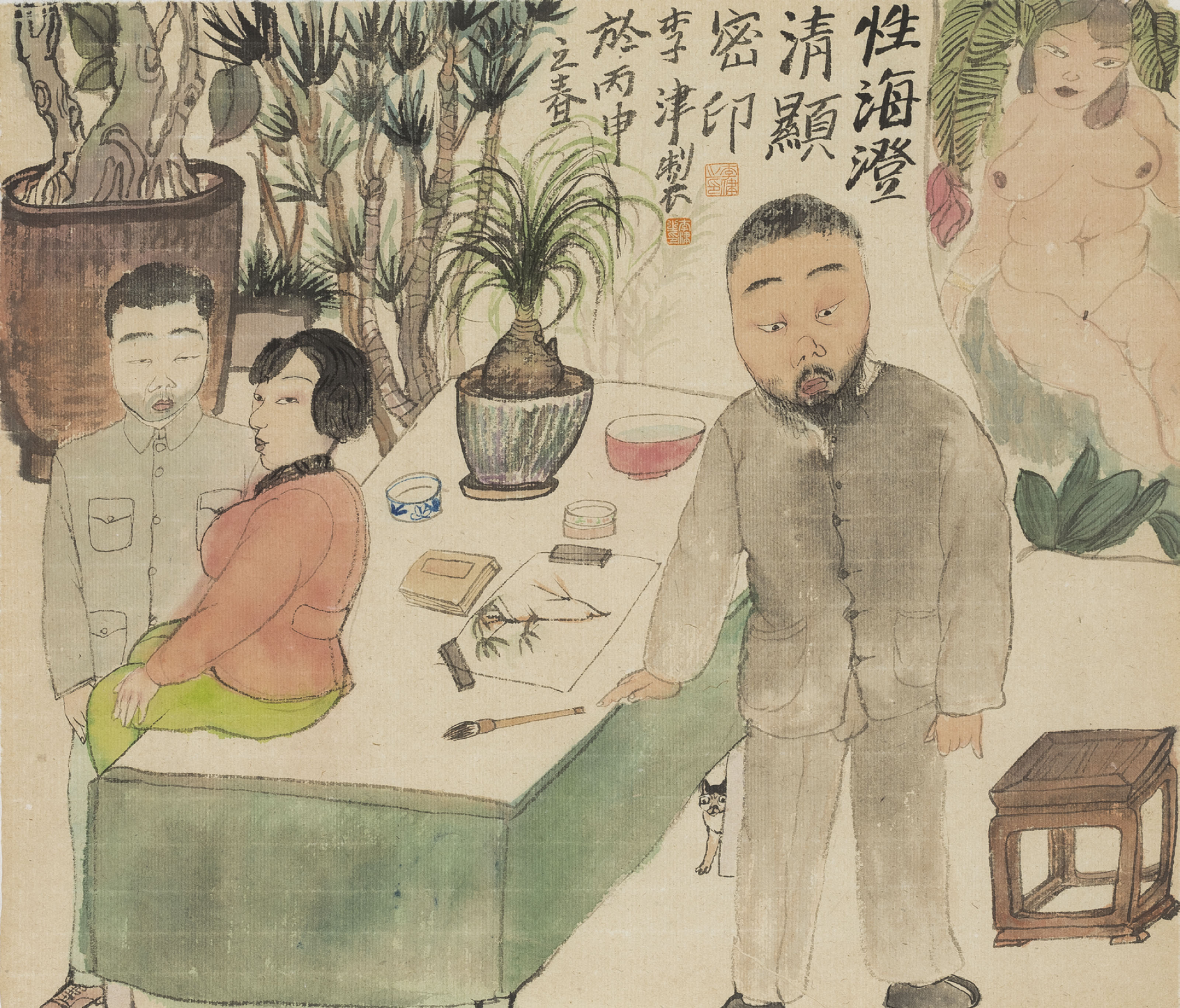 LI JIN (B. 1958) , Spring in the Artist Studio | Christie's