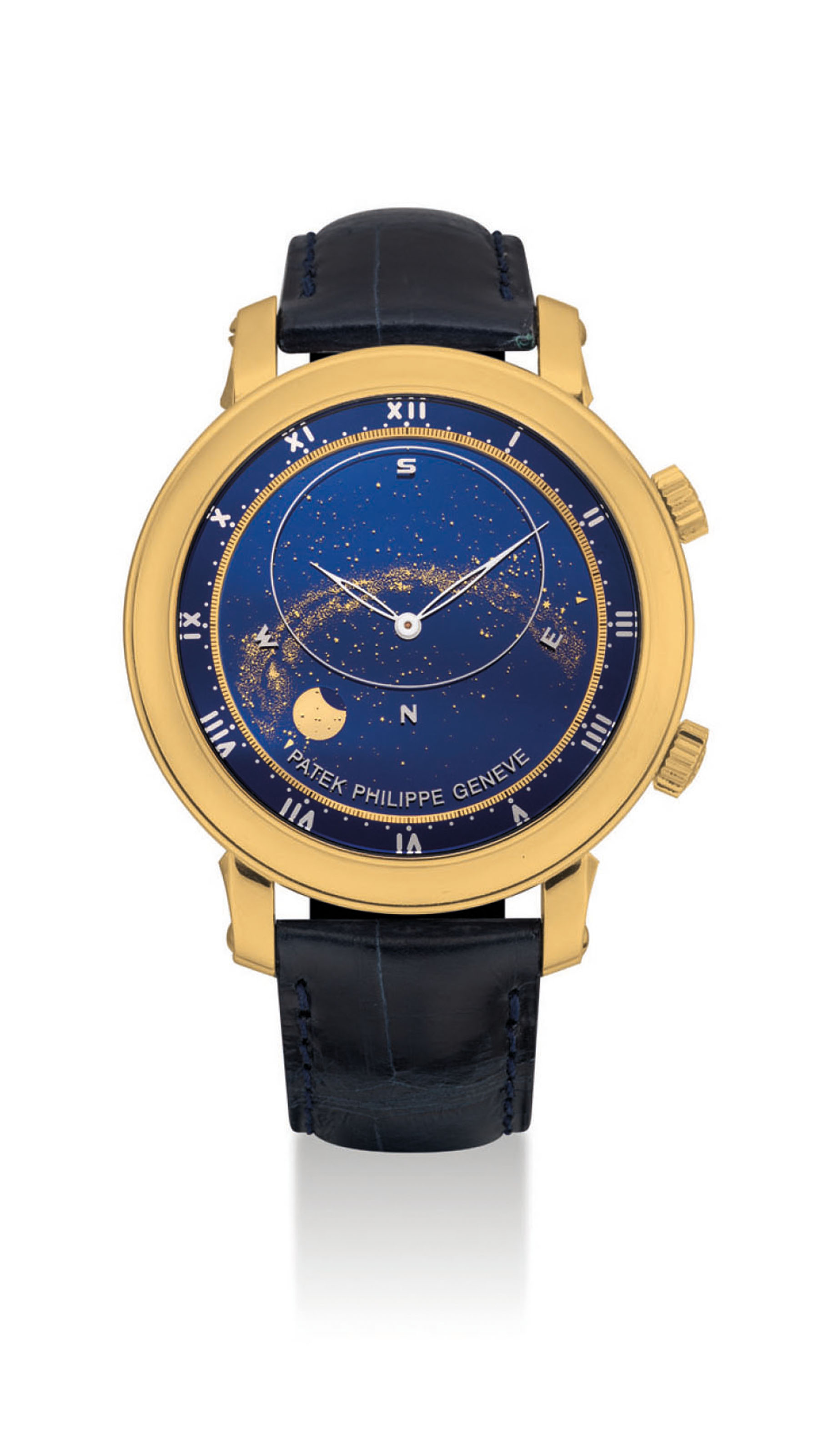 PATEK PHILIPPE, CELESTIAL REF. 5102G-001, A RARE GOLD AUTOMATIC ...
