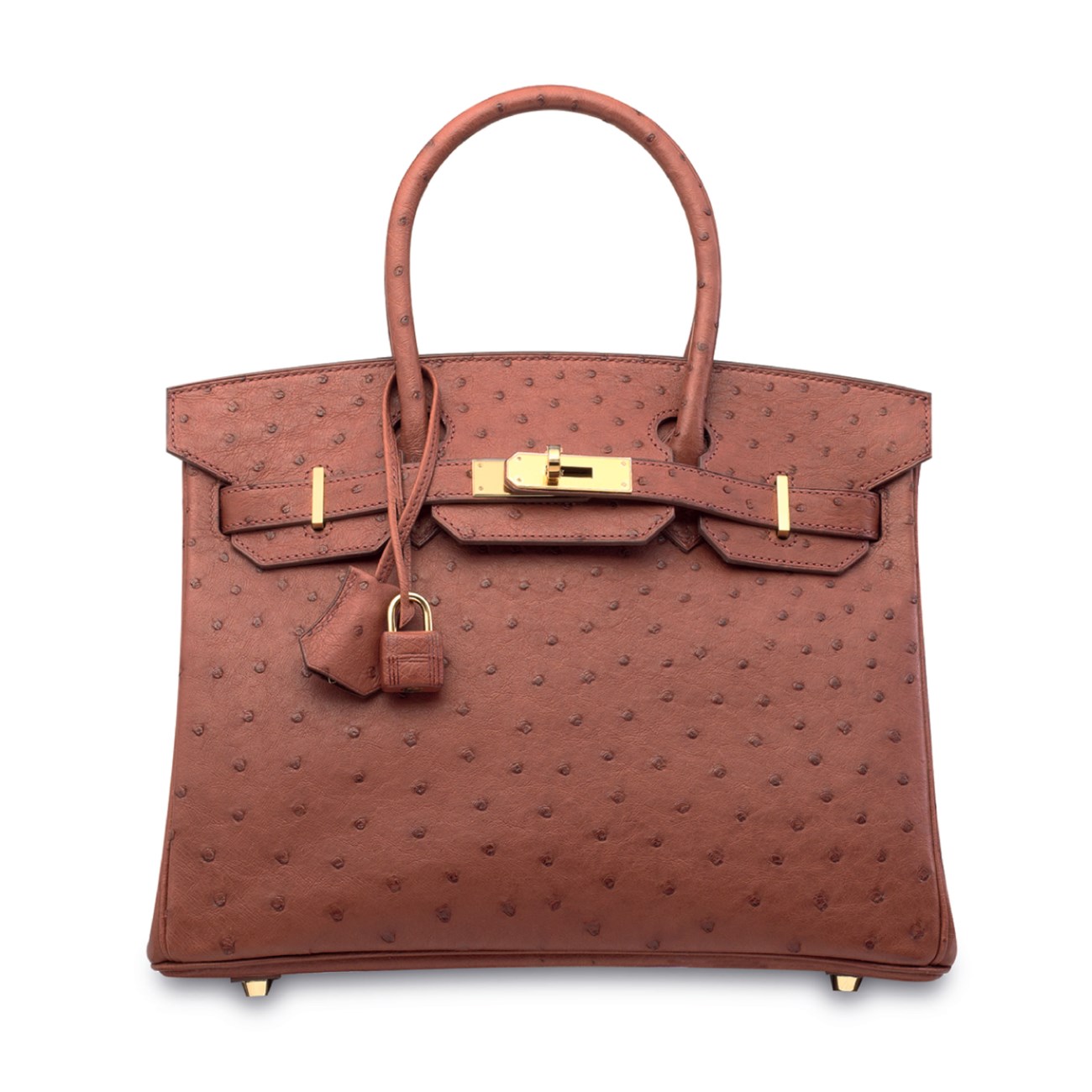 A SUNSET OSTRICH BIRKIN 30 WITH GOLD HARDWARE, HERMÈS, 2014 | Christie's